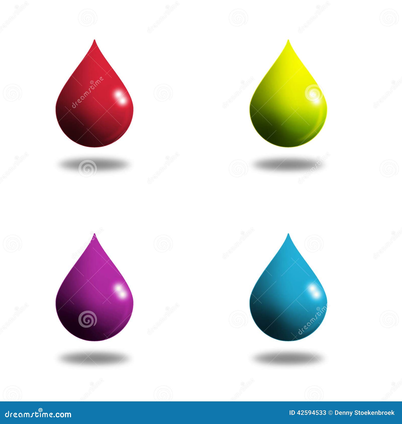 4 liquid drops stock illustration. Illustration of shining - 42594533