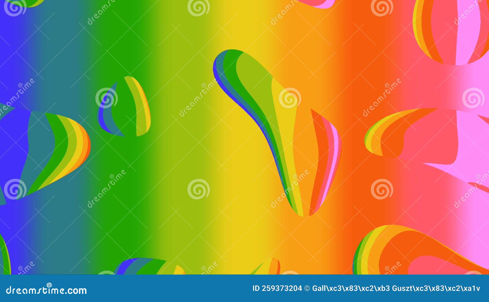 Liquid Drops with Refraction in Front of the Spectrum Color. Stock ...