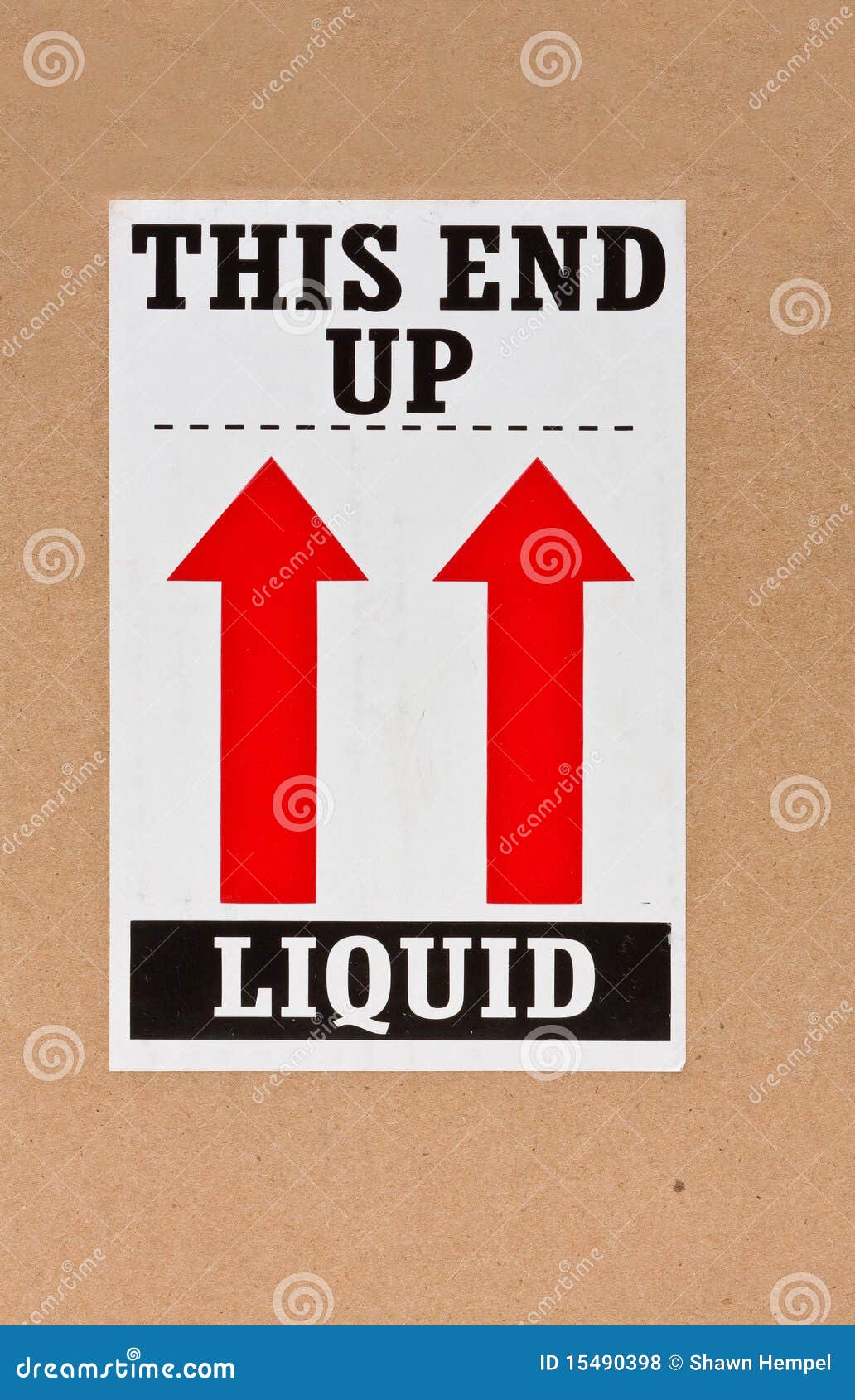 Liquid - this end up stock photo. Image of package, shipment - 15490398