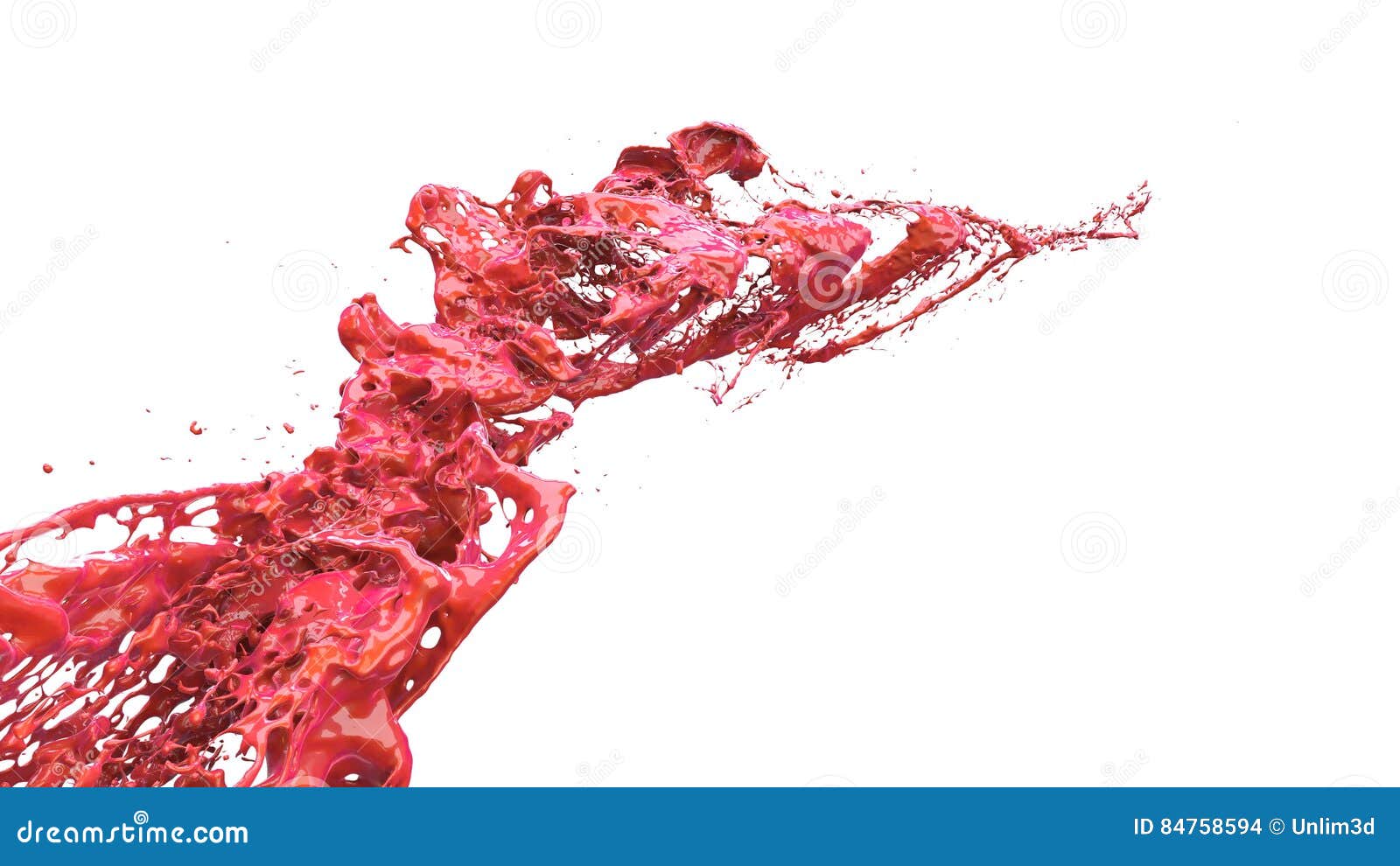 Liquid Explosion into One Splash 3d Illustration Stock Photo - Image of ...