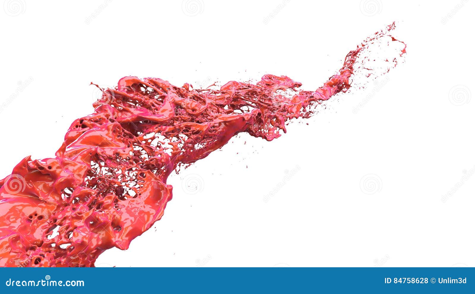 Liquid Explosion into One Splash 3d Illustration Stock Photo - Image of ...