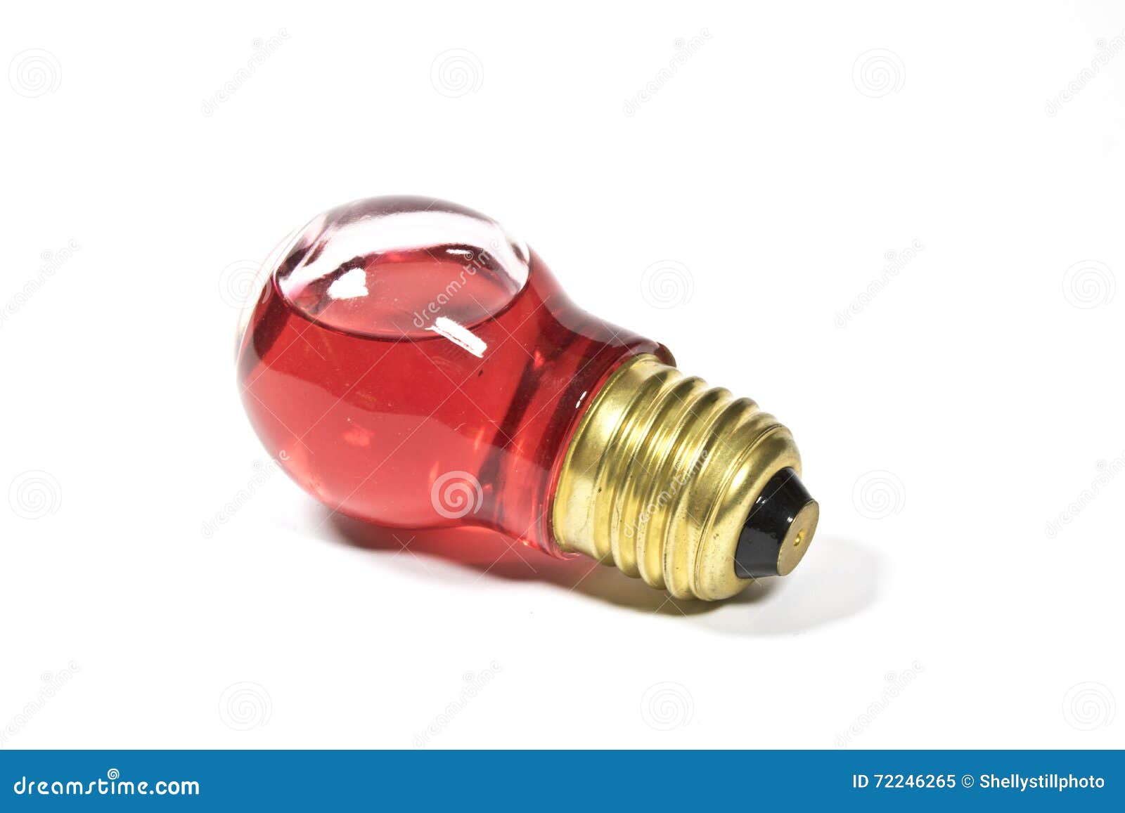Liquid Filled Light Bulb on White Background Stock Image - Image of ...