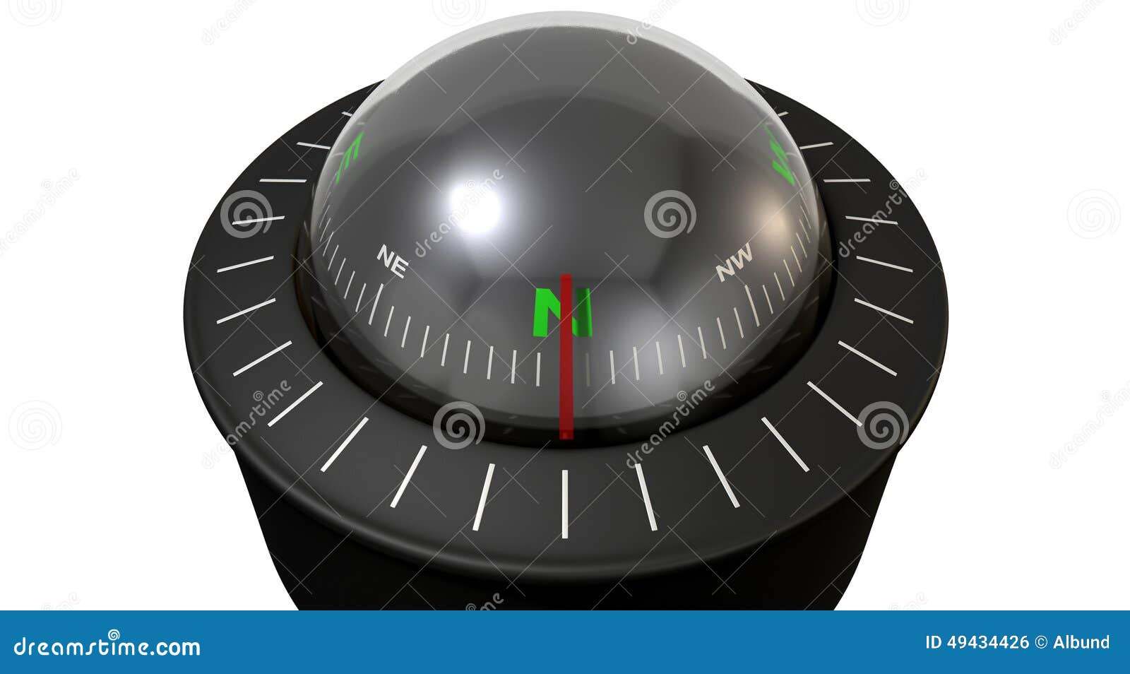 Liquid Floating Compass stock illustration. Illustration of navigation ...