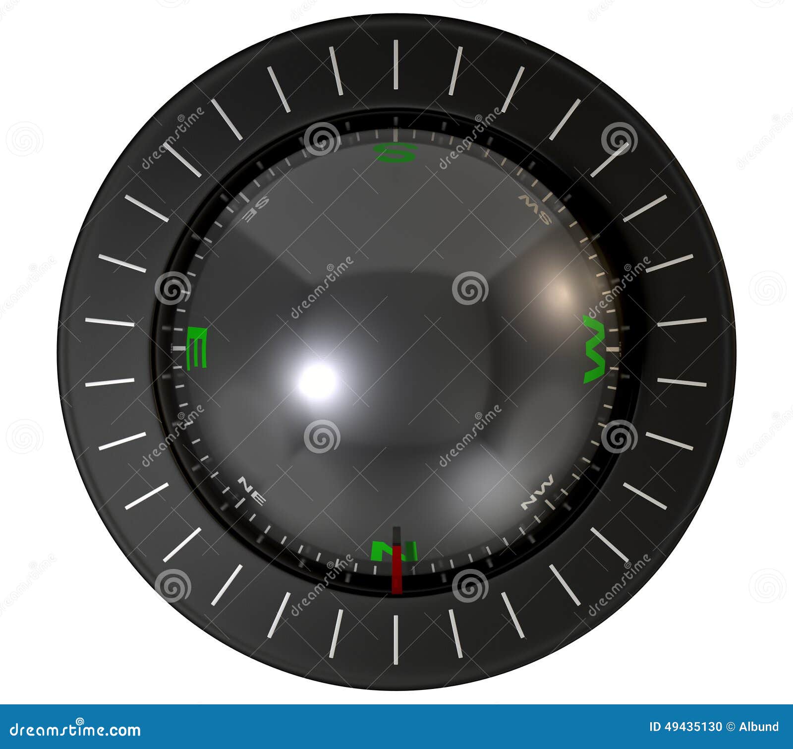 Liquid Floating Compass stock illustration. Illustration of position ...