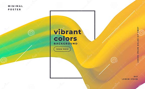 Liquid Flow 3d Lines Modern Background Design Template Stock Vector ...