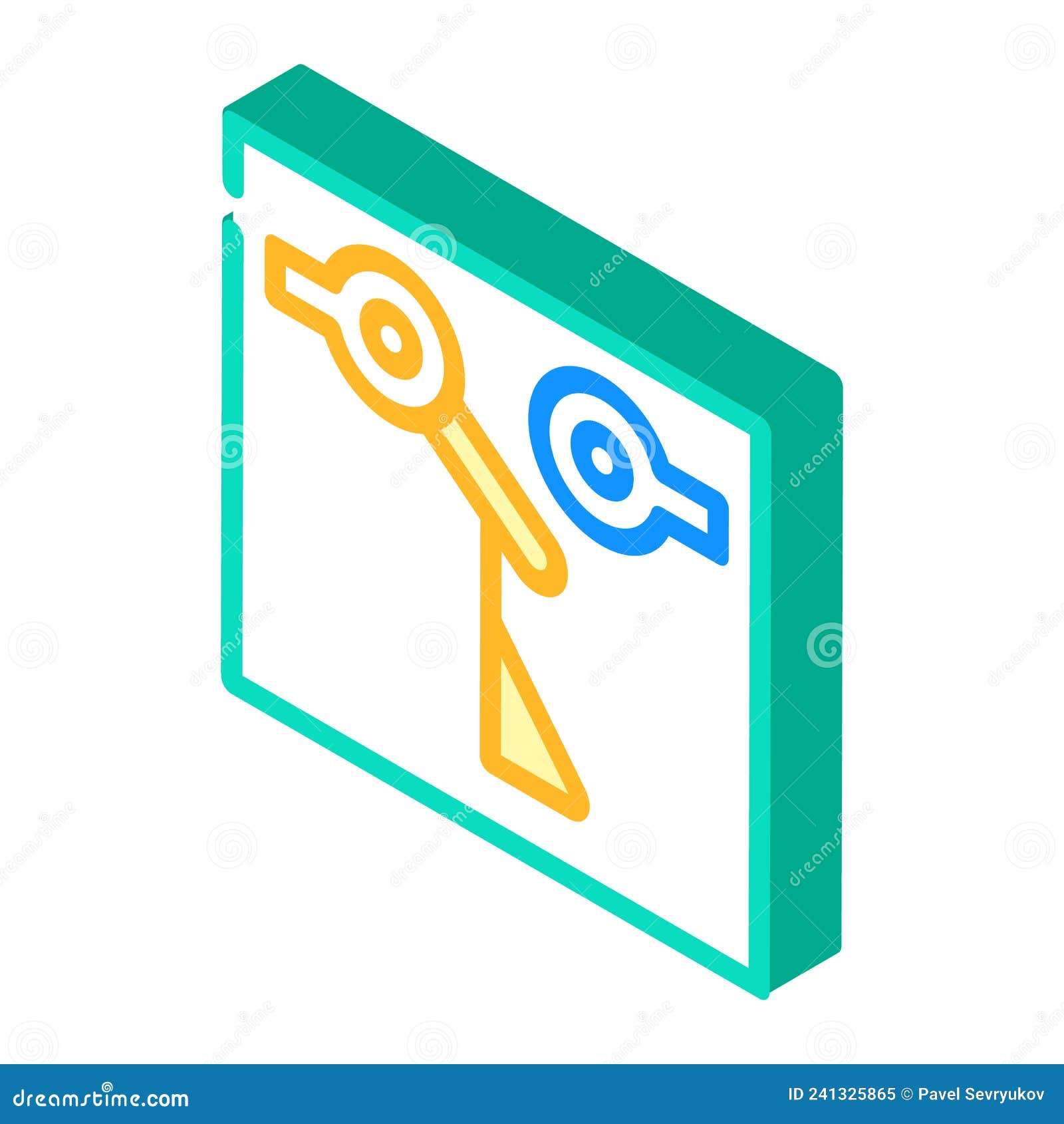 Liquid Flow Switch Mechanism Isometric Icon Vector Illustration Stock ...