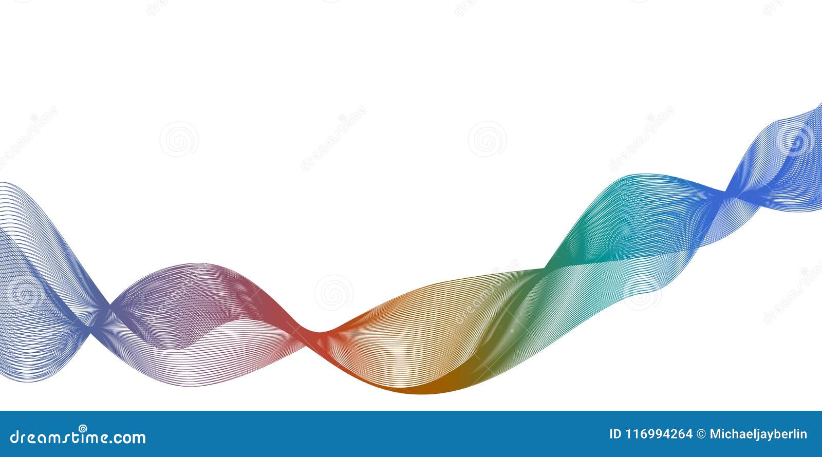 Liquid Flow Wave Abstract Design Element in Rainbow Colors Stock ...