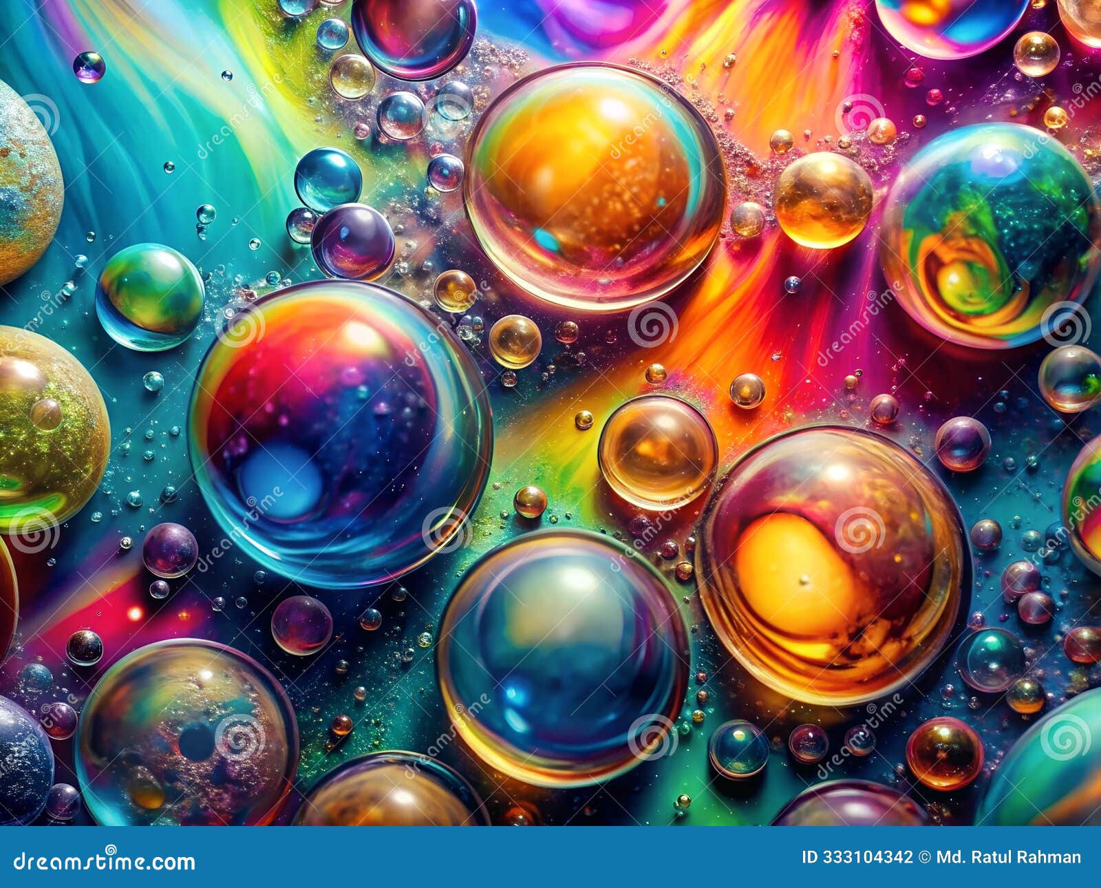 Liquid Fluid Bubbles Multi Color Rainbow Colorful Abstract Wallpaper ...