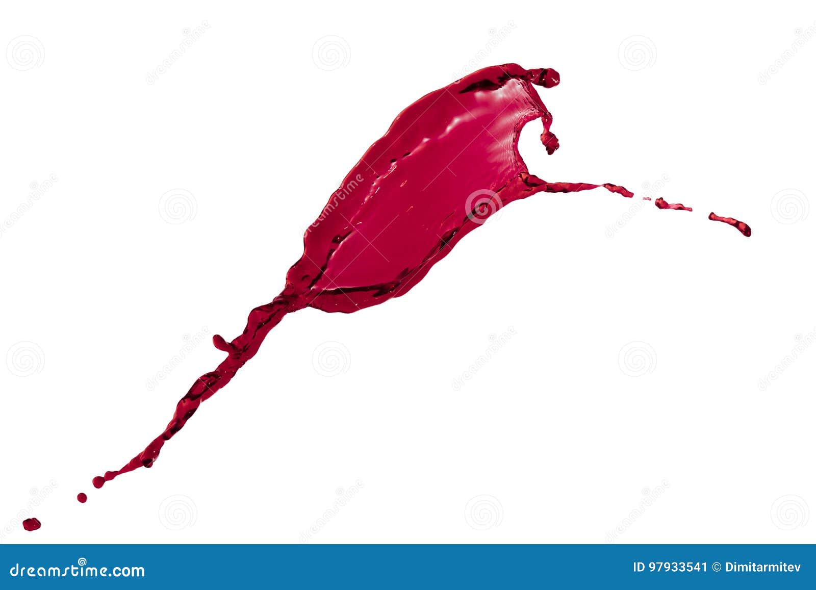 Liquid Flying Splash Red Color Stock Image - Image of flowing, pink ...