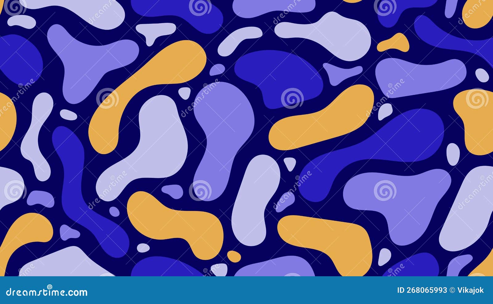 Liquid Forms Seamless Background. Fluid Elements Repeating Wallpaper Stock Vector - Illustration ...