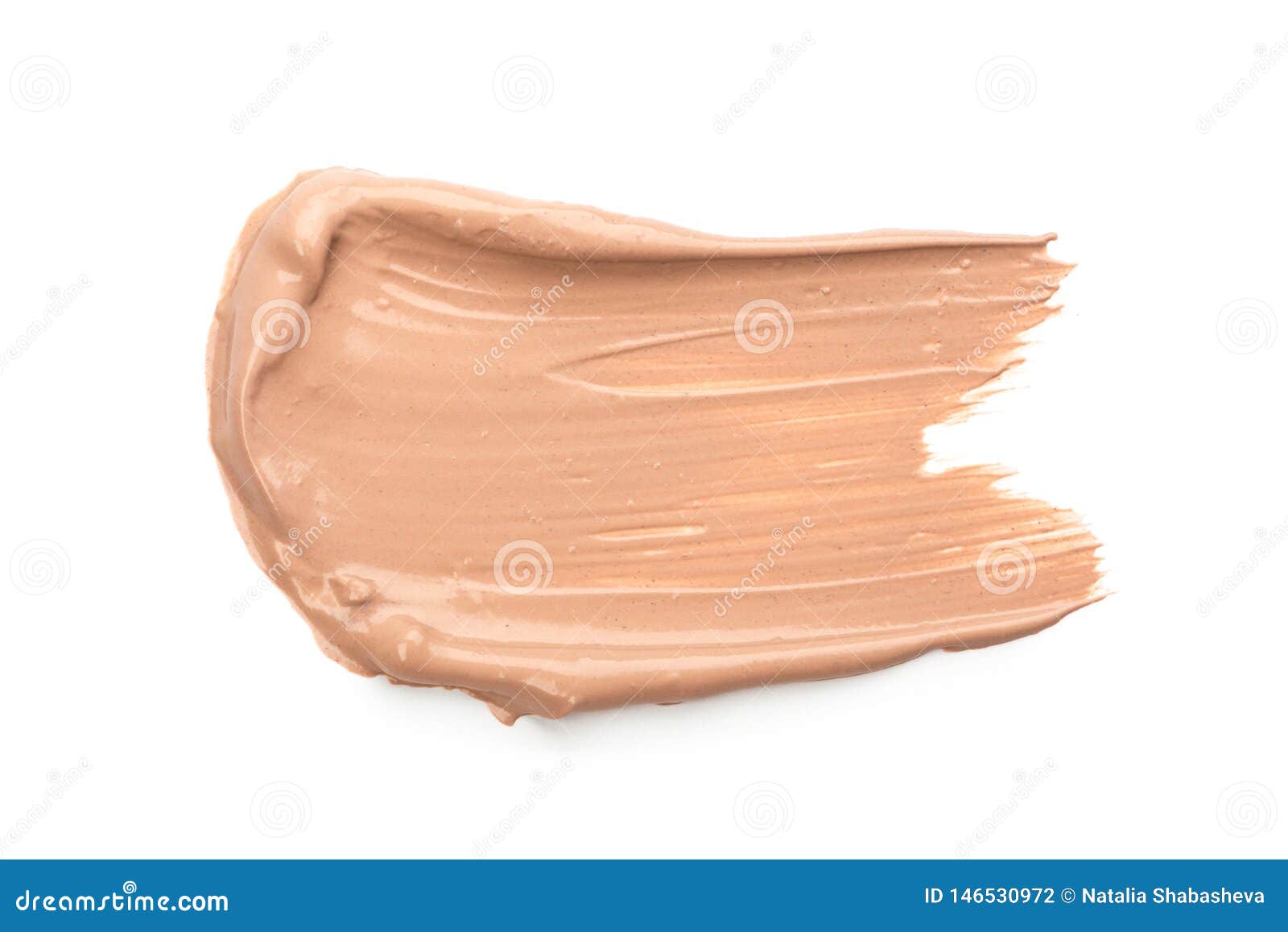 Liquid Foundation Smudge on White Background Stock Photo - Image of ...