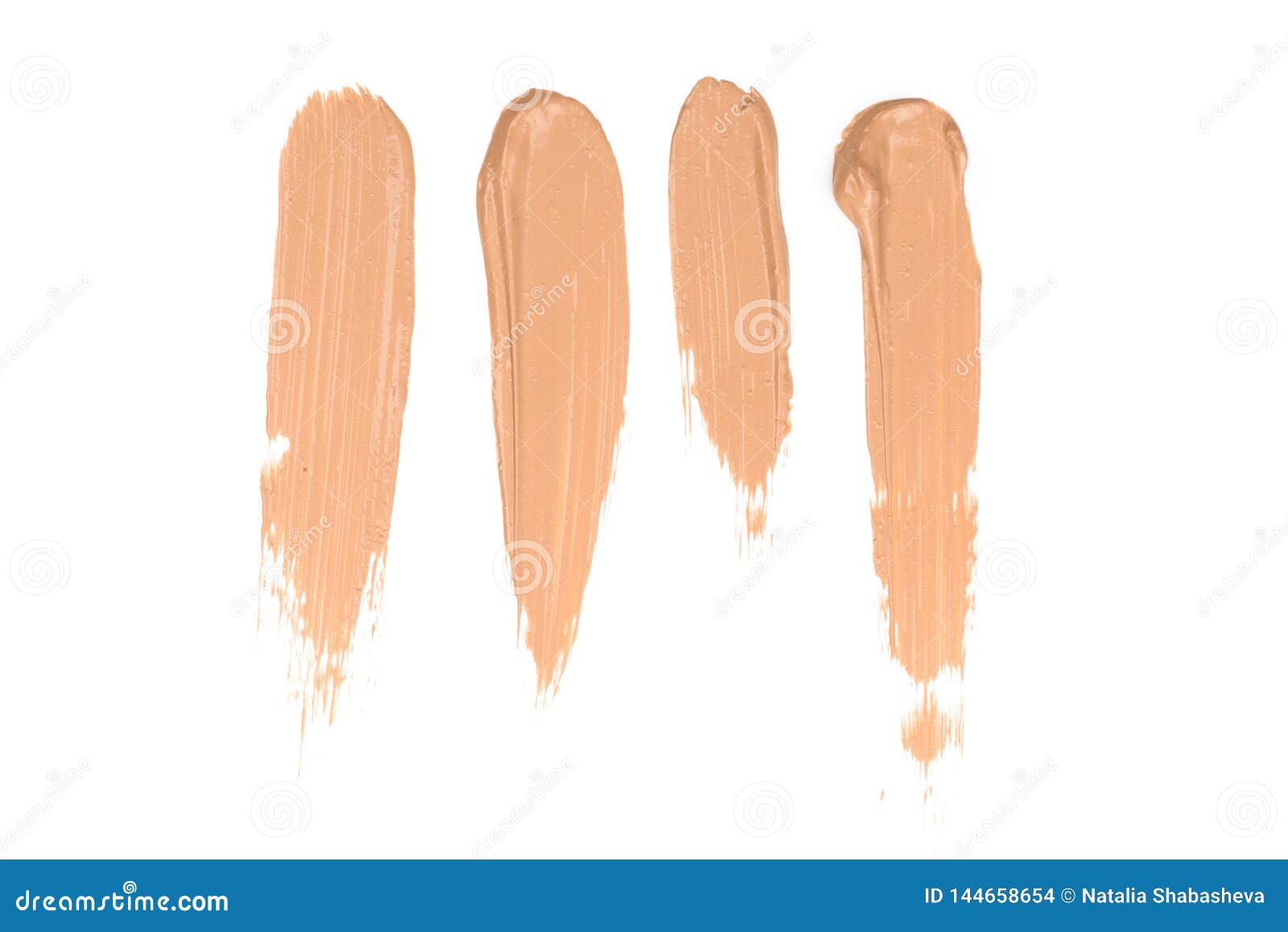 Liquid Foundation Smudge on White Background Stock Photo - Image of ...