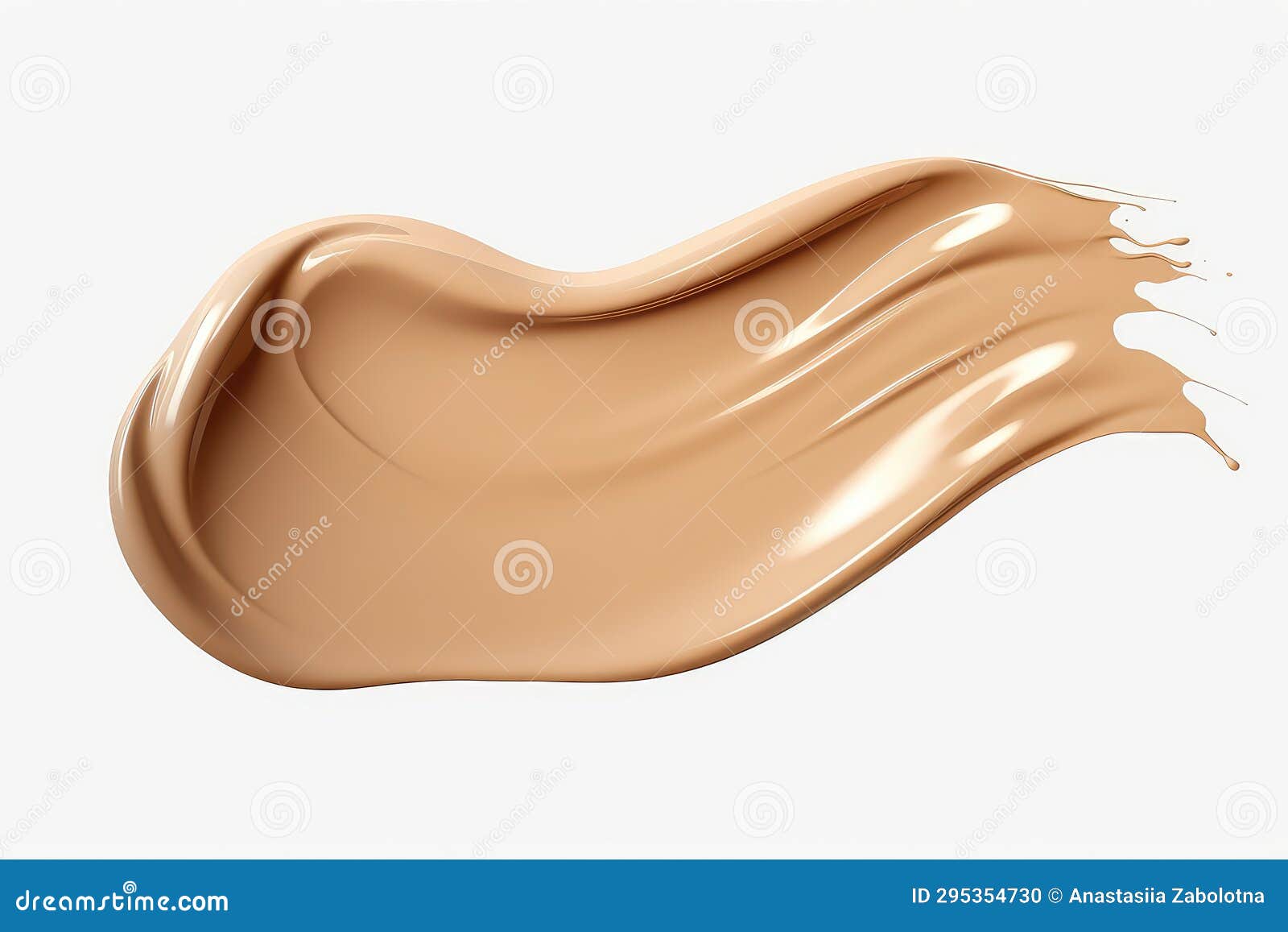 Liquid Foundation Splashes on Transparent Backdrop, Cut Out for Use ...