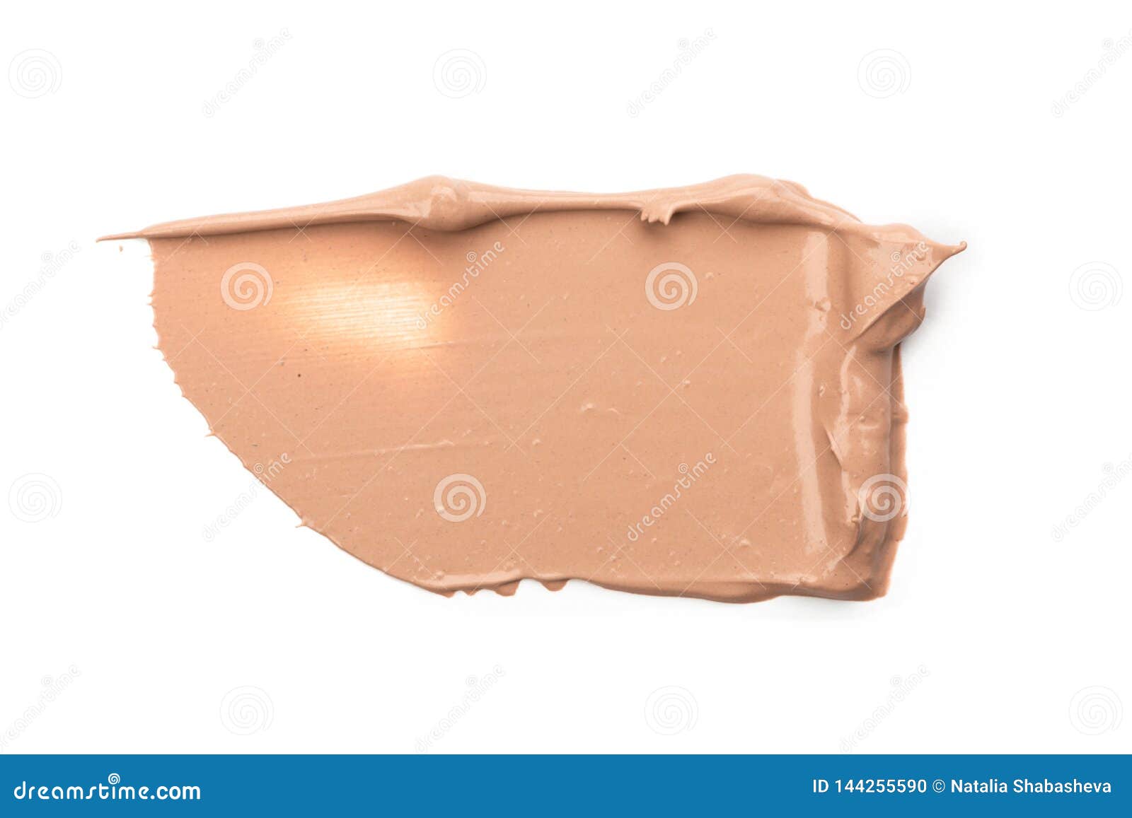 Liquid Foundation Smudge on White Background Stock Photo - Image of ...