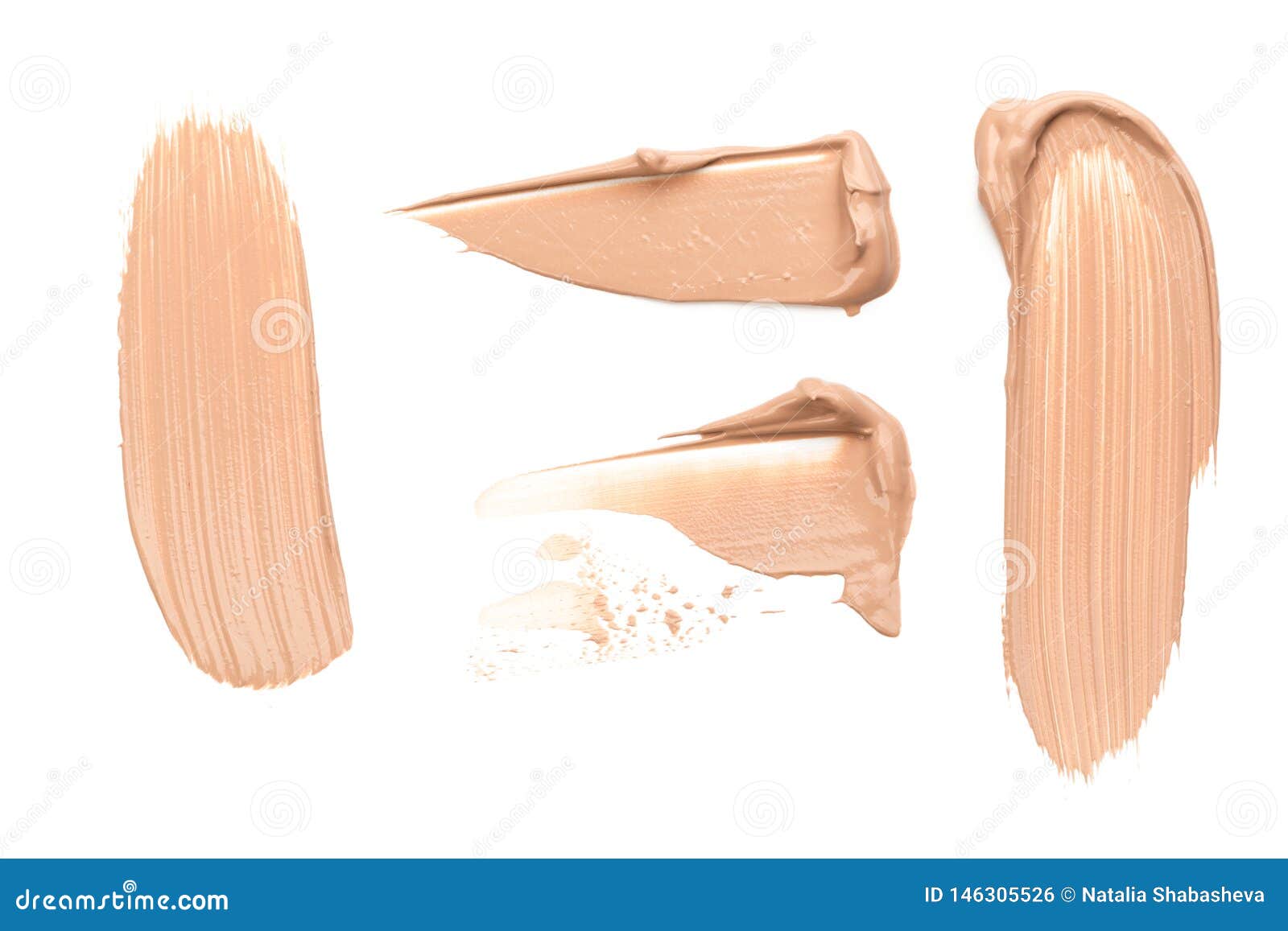 Liquid Foundation Smudge on White Background Stock Photo - Image of ...