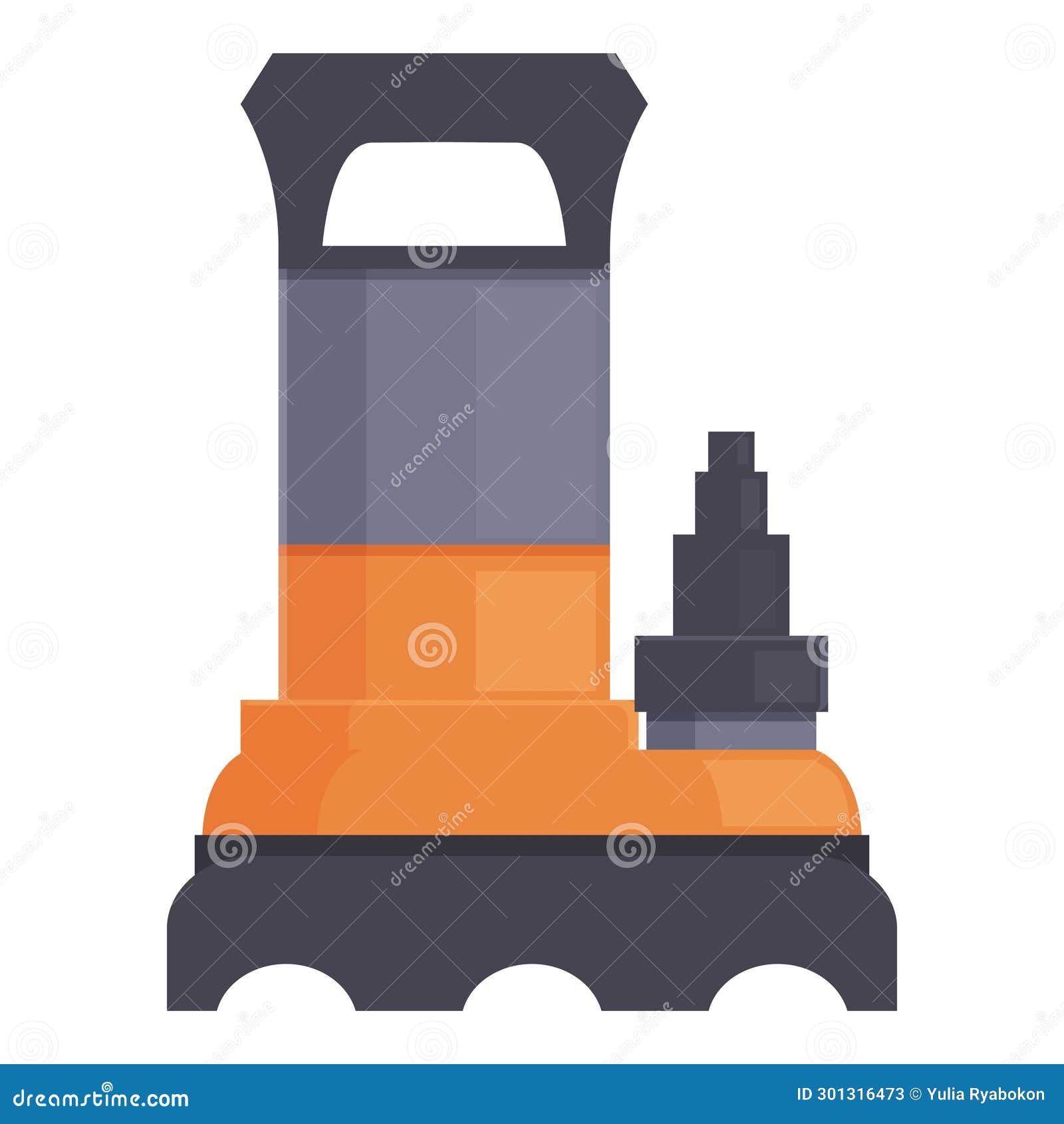 Liquid Garden Pump Icon Cartoon Vector. Motor Machine Stock Vector ...