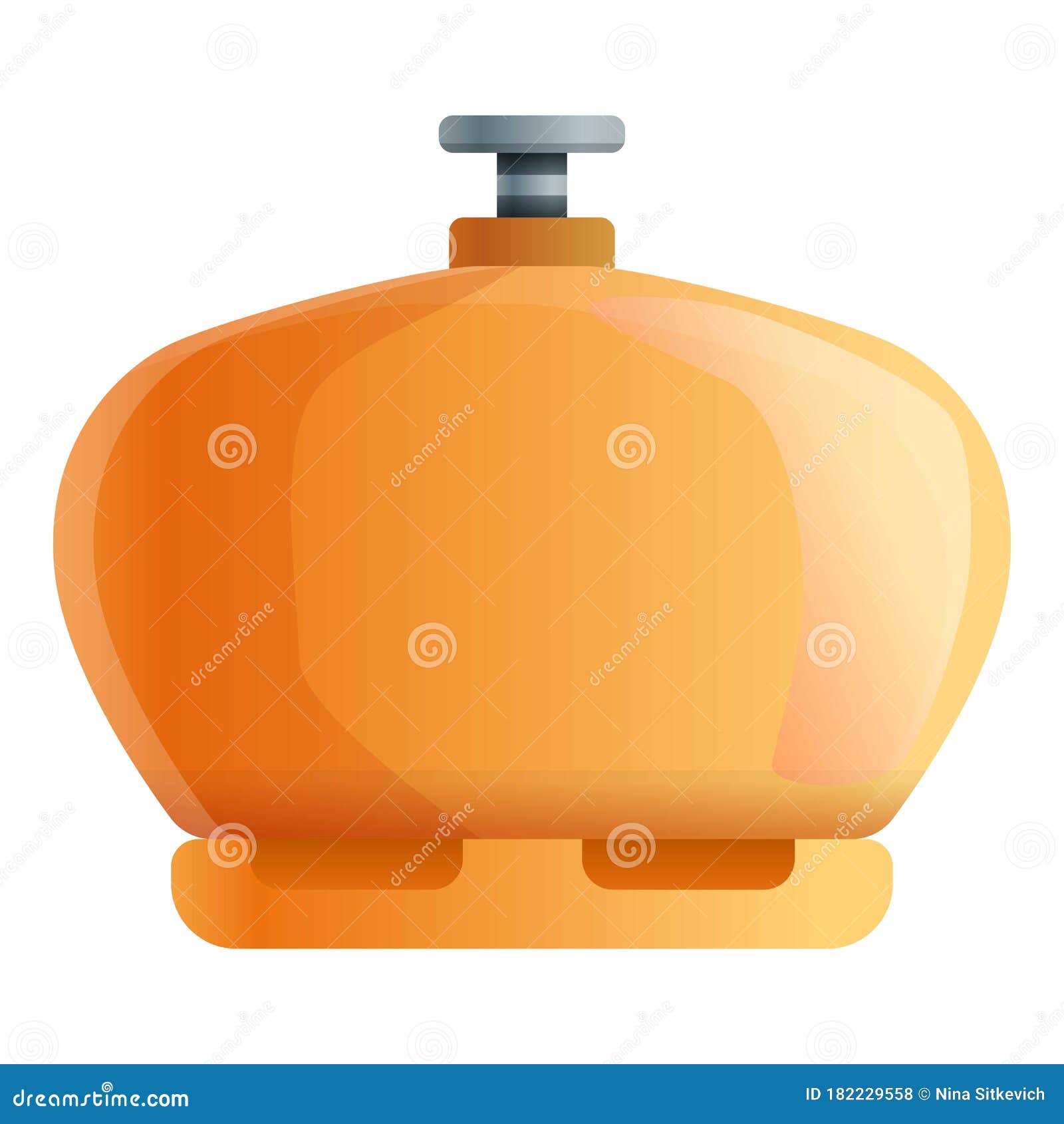 Liquid Gas Cylinder Icon, Cartoon Style Stock Vector - Illustration of ...