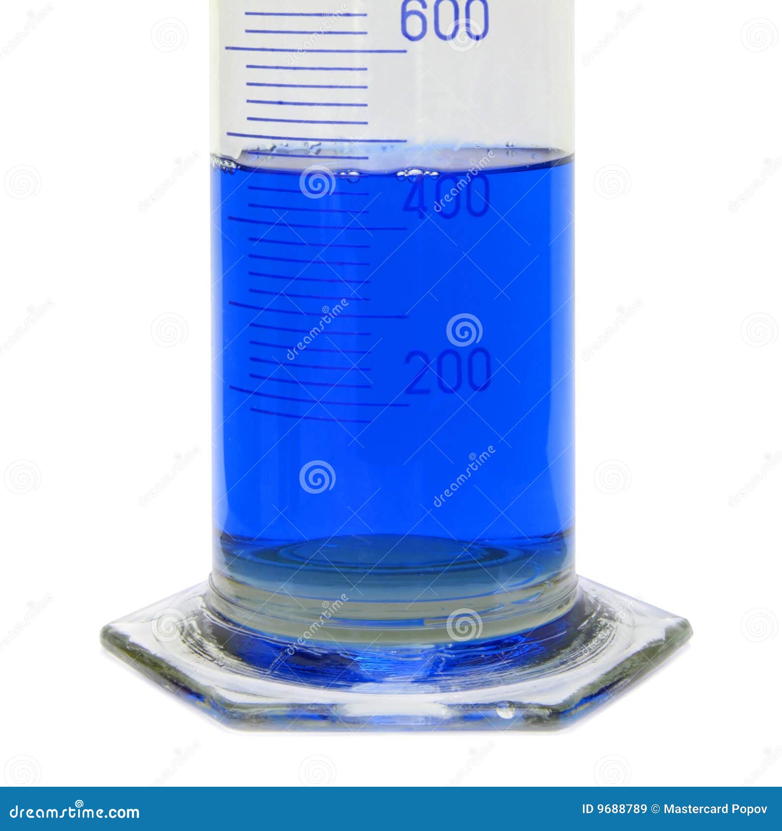 Liquid is in a Glass Vessel Stock Image - Image of blue, volume: 9688789
