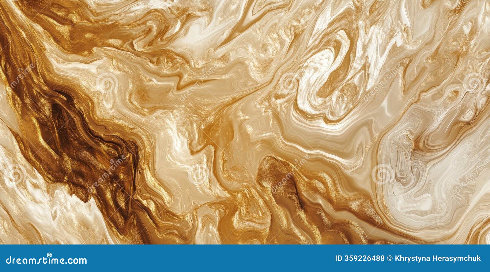 Liquid Gold Background with Smooth Flowing Melted Metallic Texture ...