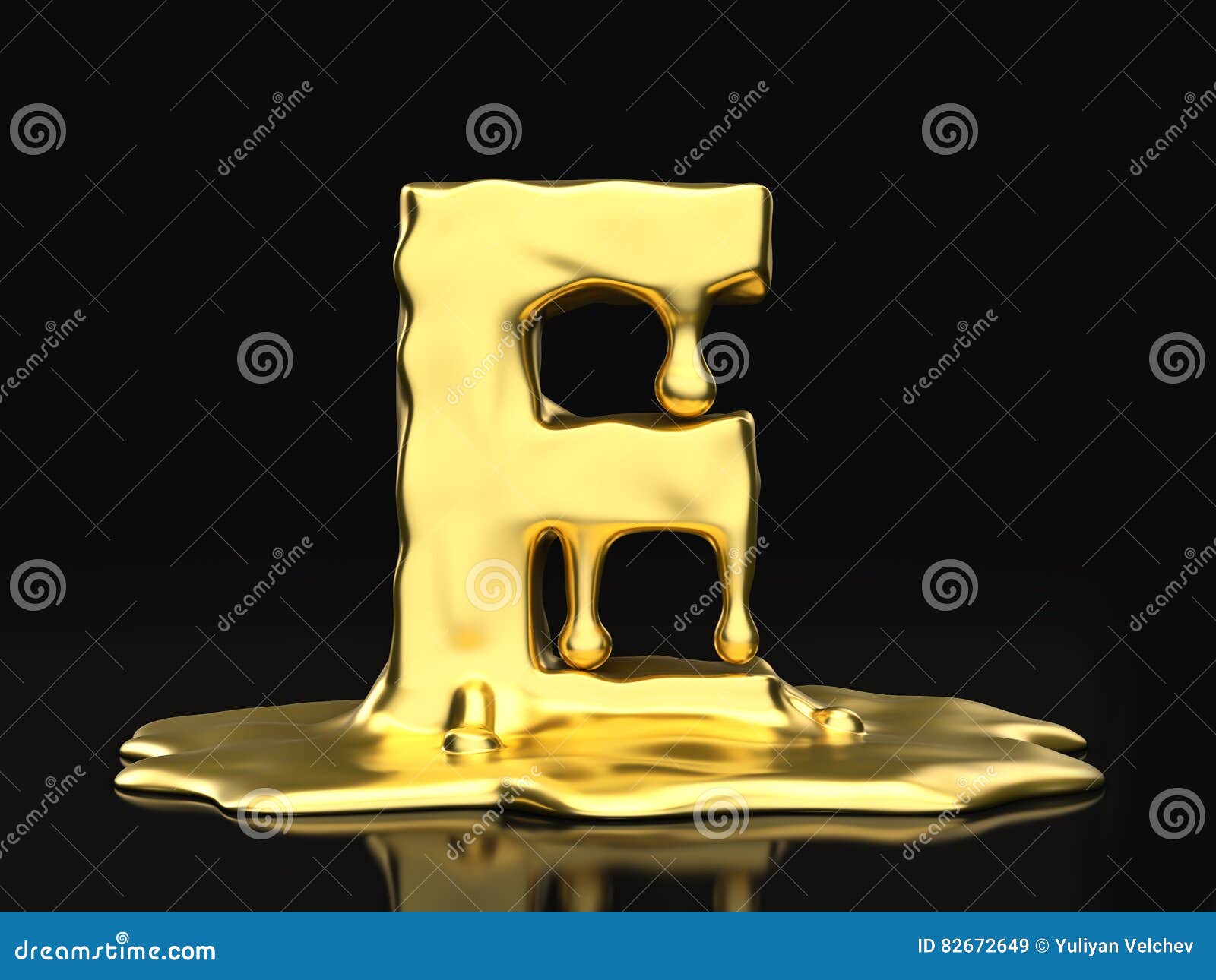 Golden Letter E