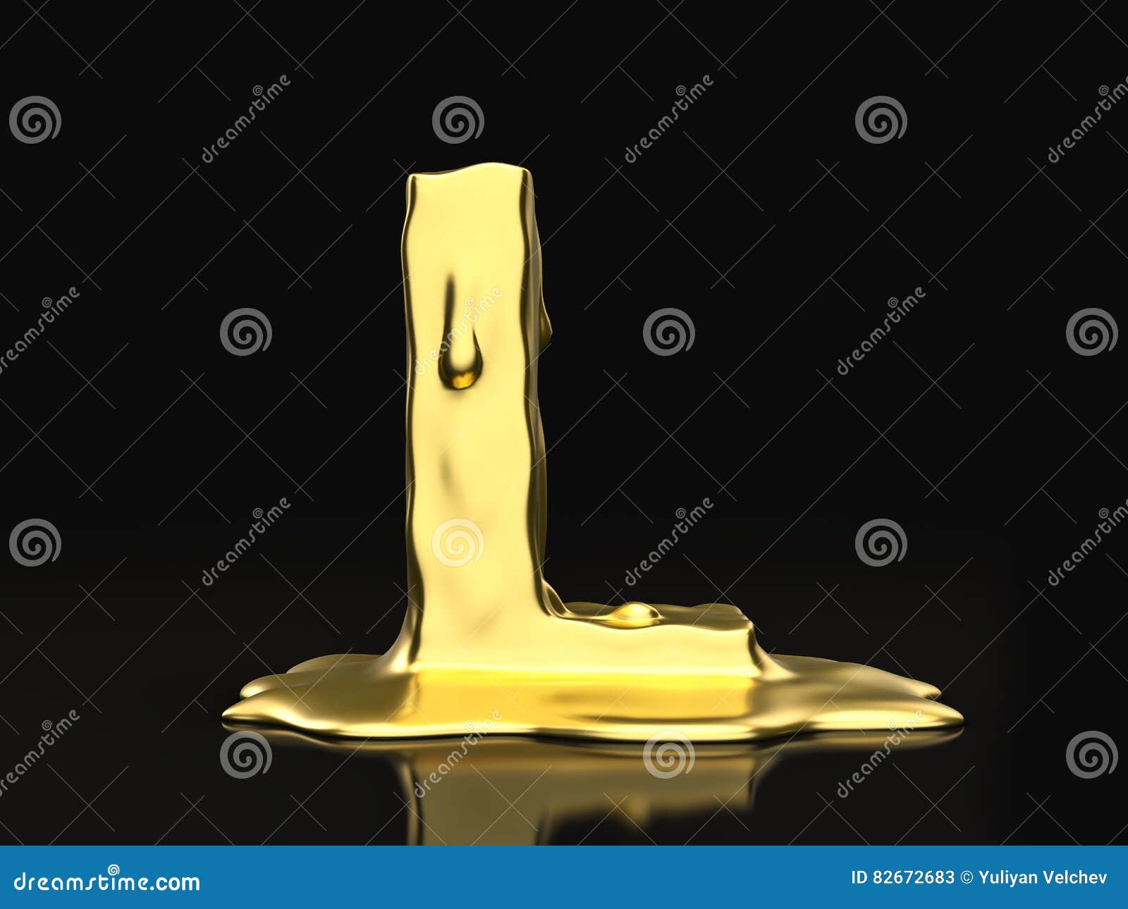 Liquid Gold Letter L Royalty-Free Illustration | CartoonDealer.com ...