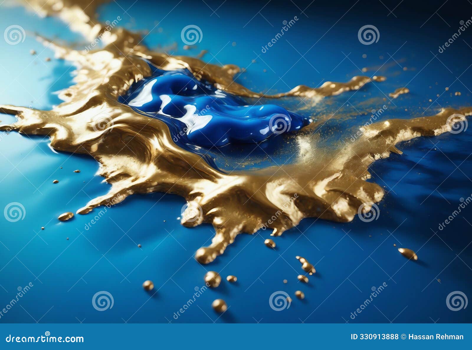 Liquid with Gold Realistic Texture and Great Quality Stock Illustration ...