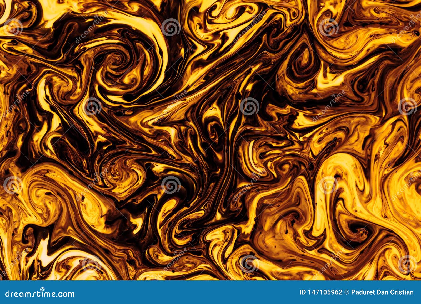 Liquid Gold Texture with Unique Yellow Pattern Stock Illustration ...