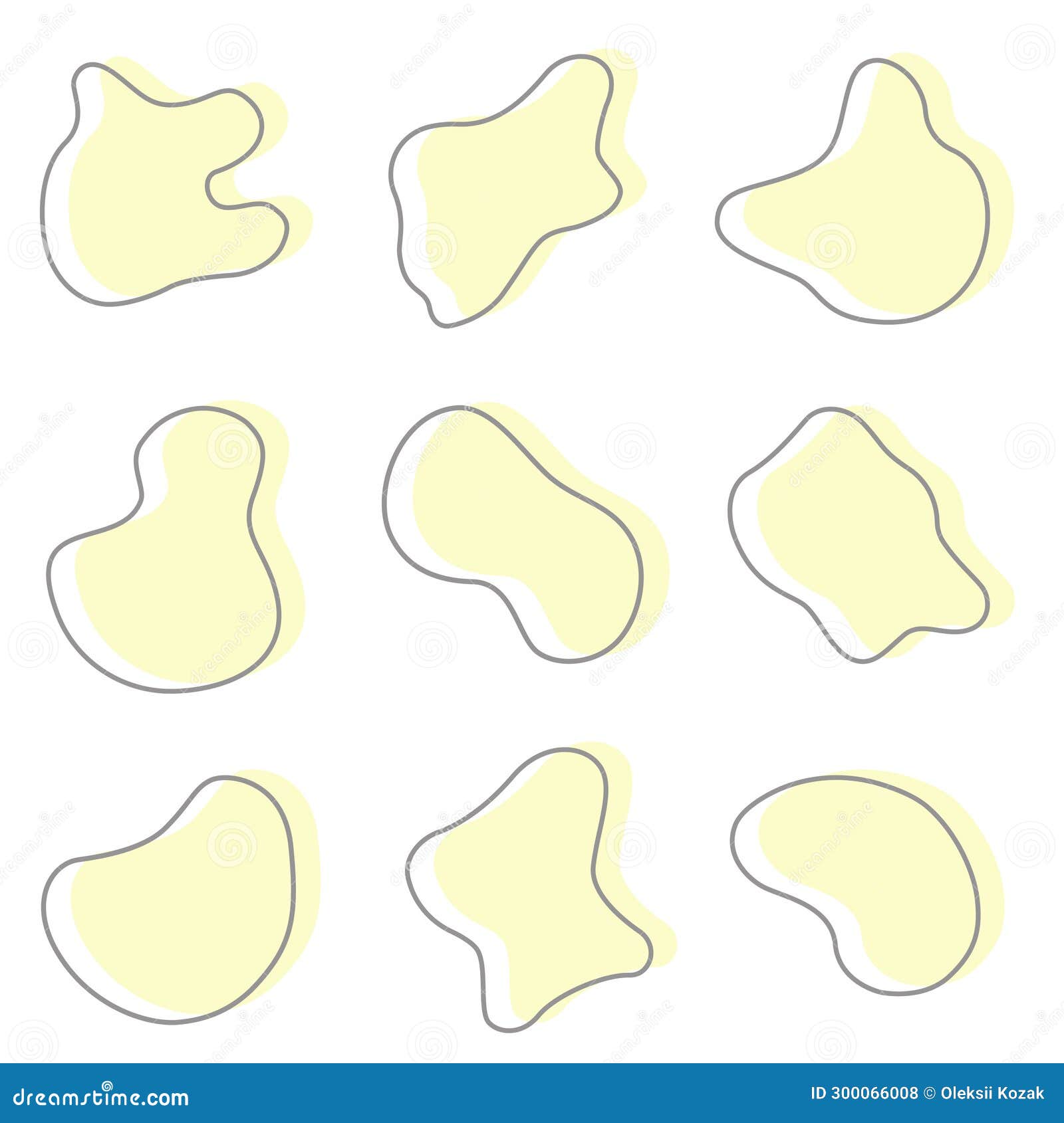 Liquid Graphic Shape Design Element. Vector Background or Liquid ...