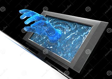 Liquid hand stock illustration. Illustration of conceptual - 8103829