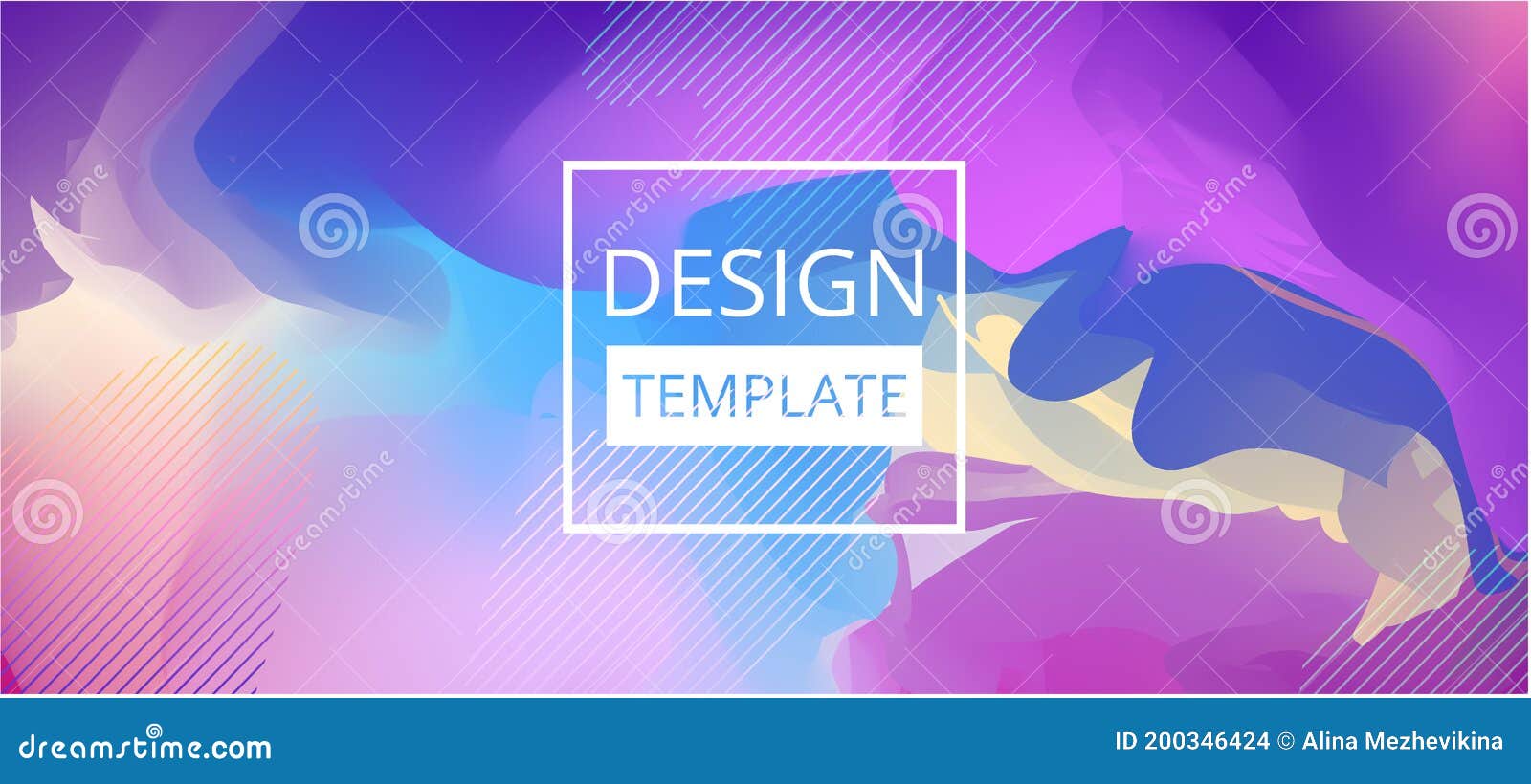 Liquid Header Design Template for User Interfaces. Stock Vector ...