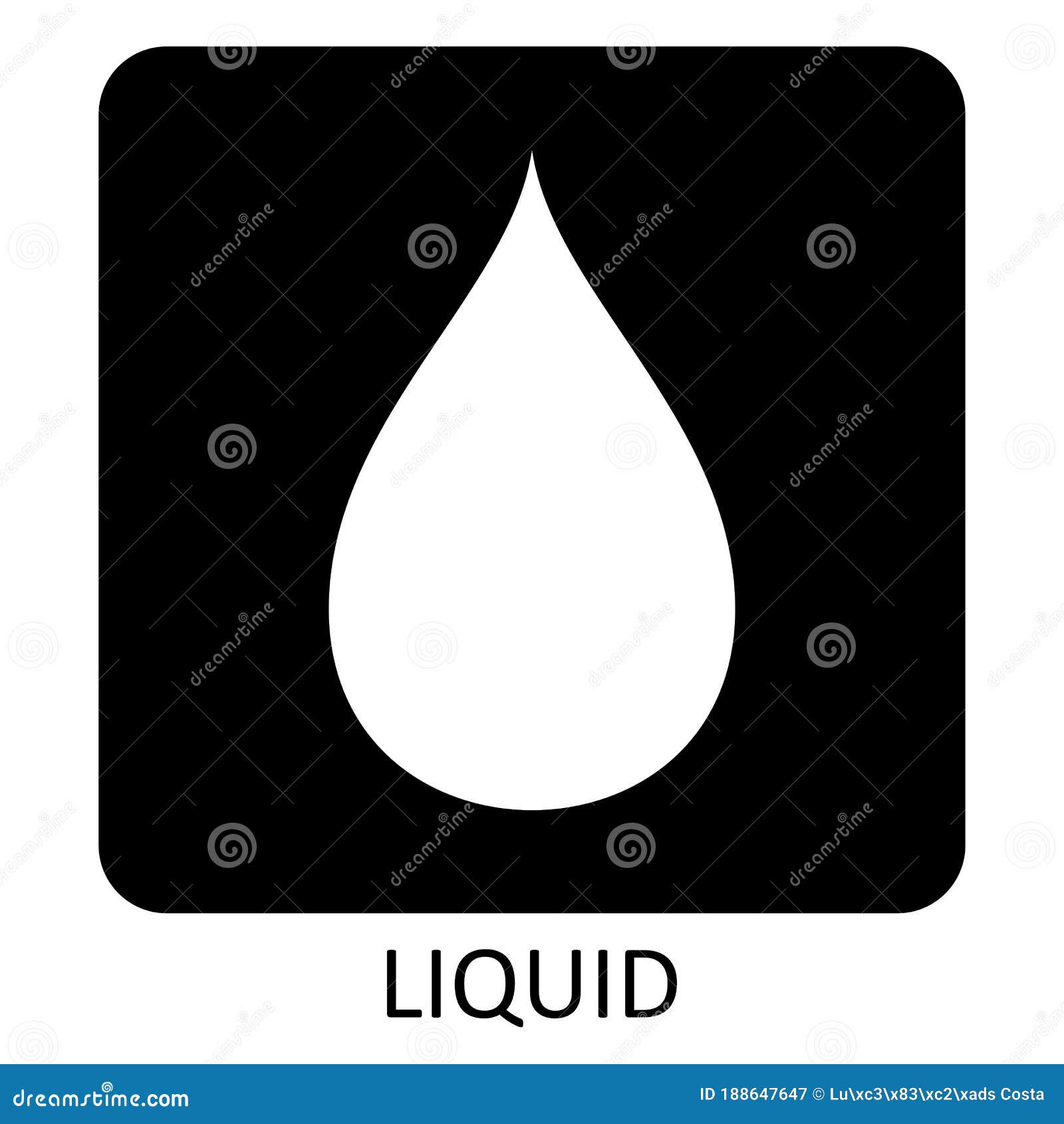 Liquid icon illustration stock illustration. Illustration of abstract ...