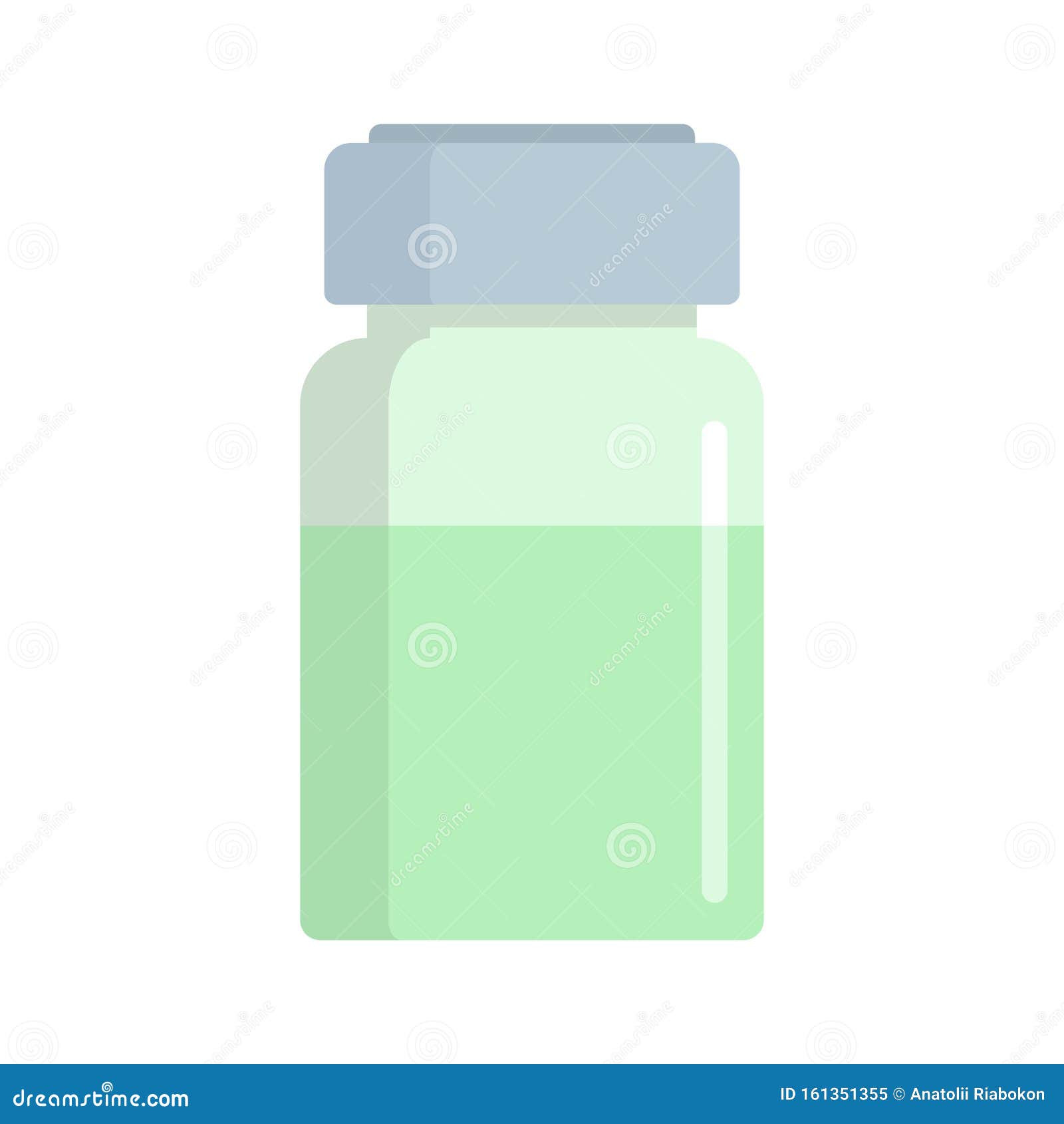 Liquid for Injection Icon, Flat Style Stock Vector - Illustration of ...