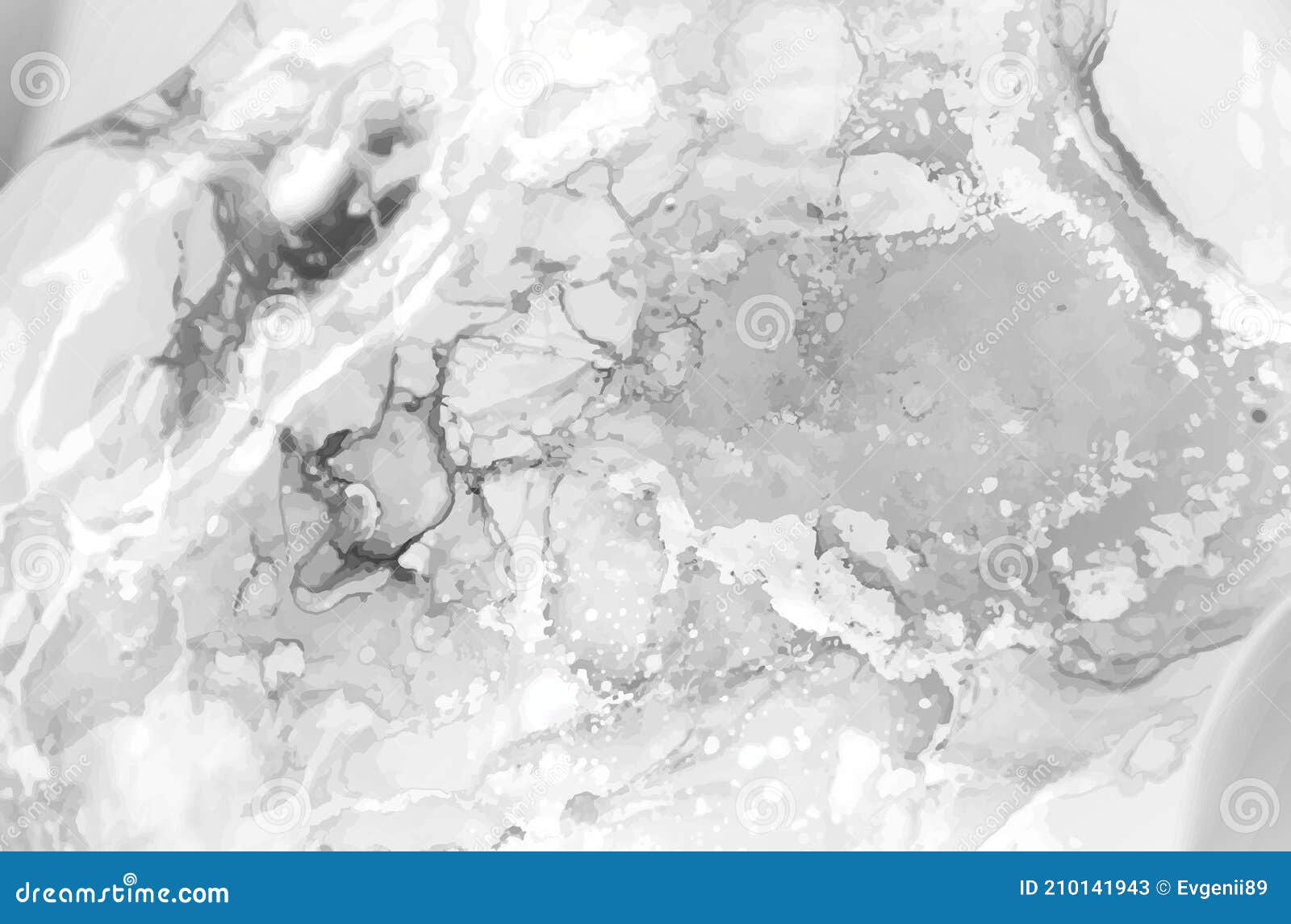 Liquid Ink, Abstract Background in Grayscale Stock Vector ...