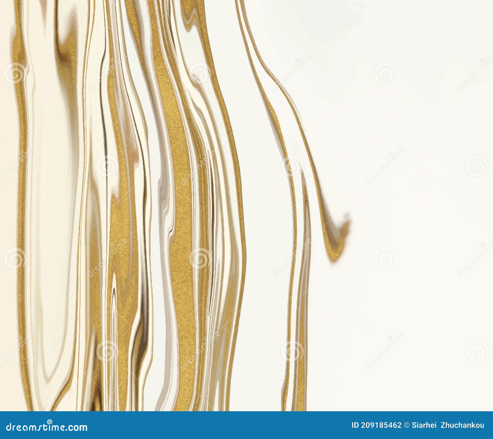 Liquid Ink with Gold Glitter Texture. Stock Illustration - Illustration ...