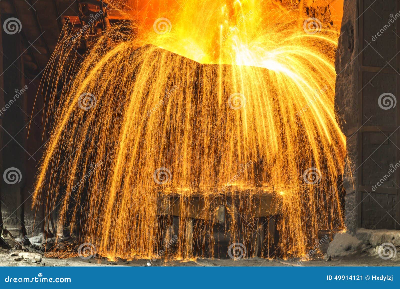 Liquid iron stock image. Image of liquid, fires, iron - 49914121