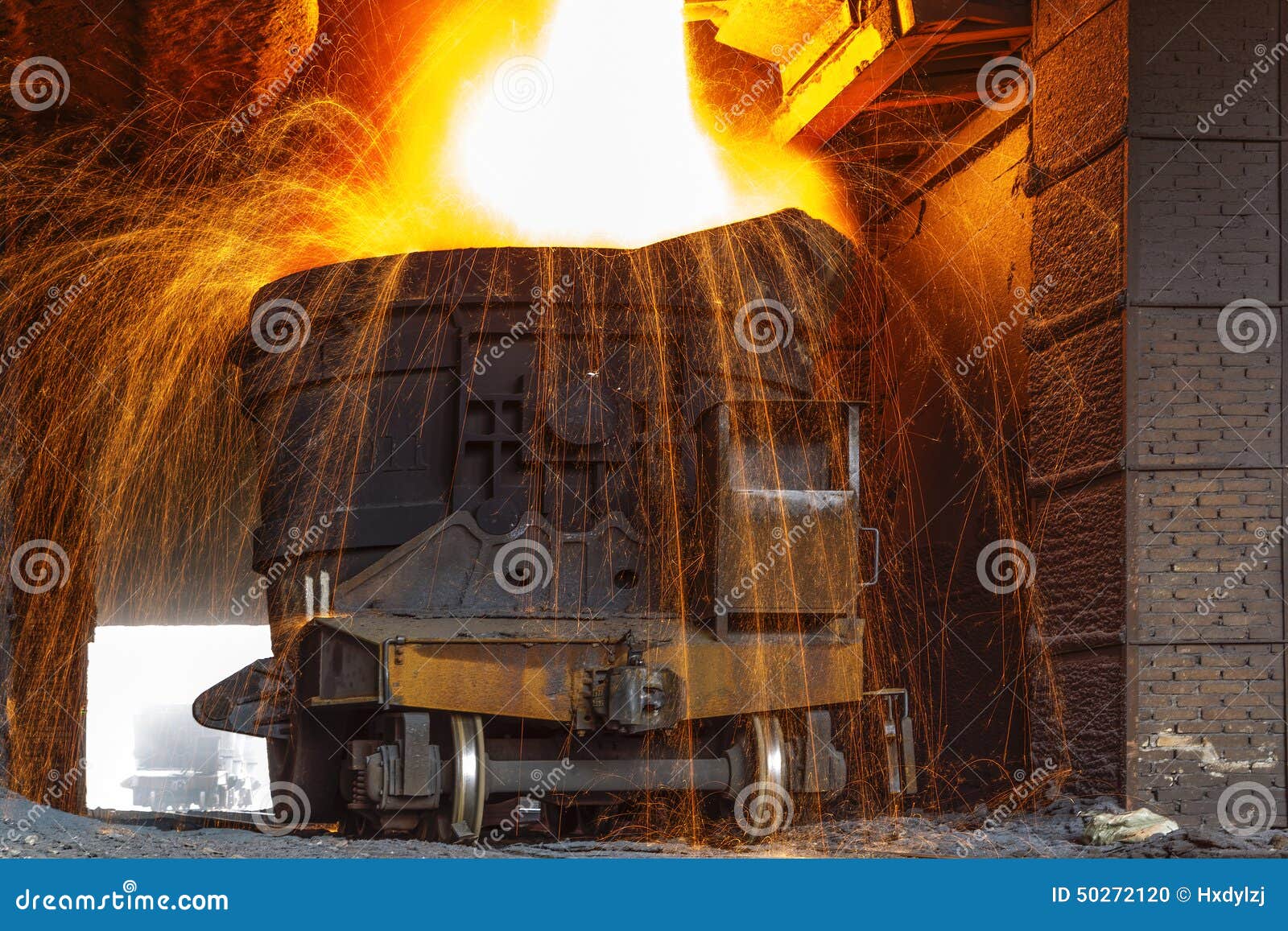 Liquid iron stock photo. Image of create, bull, casting - 50272120
