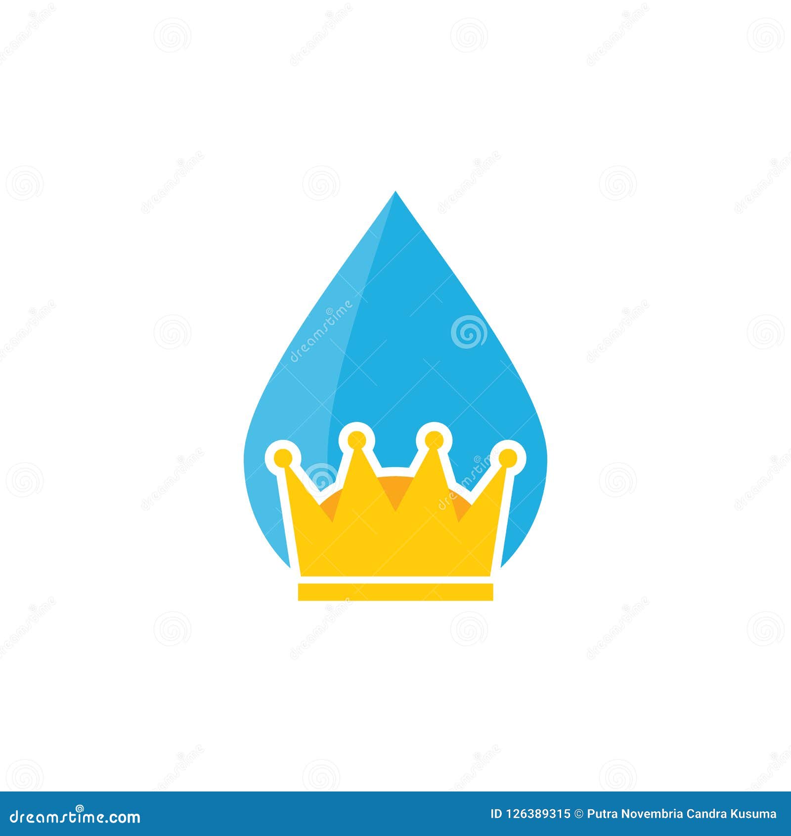 Liquid King Logo Icon Design Stock Vector - Illustration of liquid ...