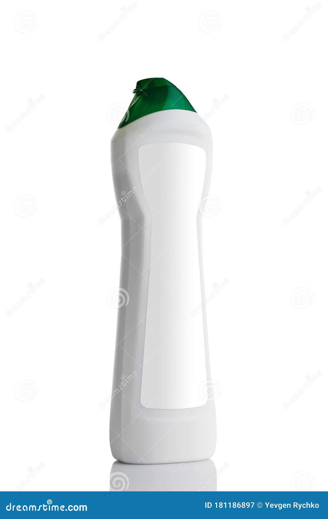 White Plastic Bottle with Liquid Laundry Detergent, Cleaning Agent ...