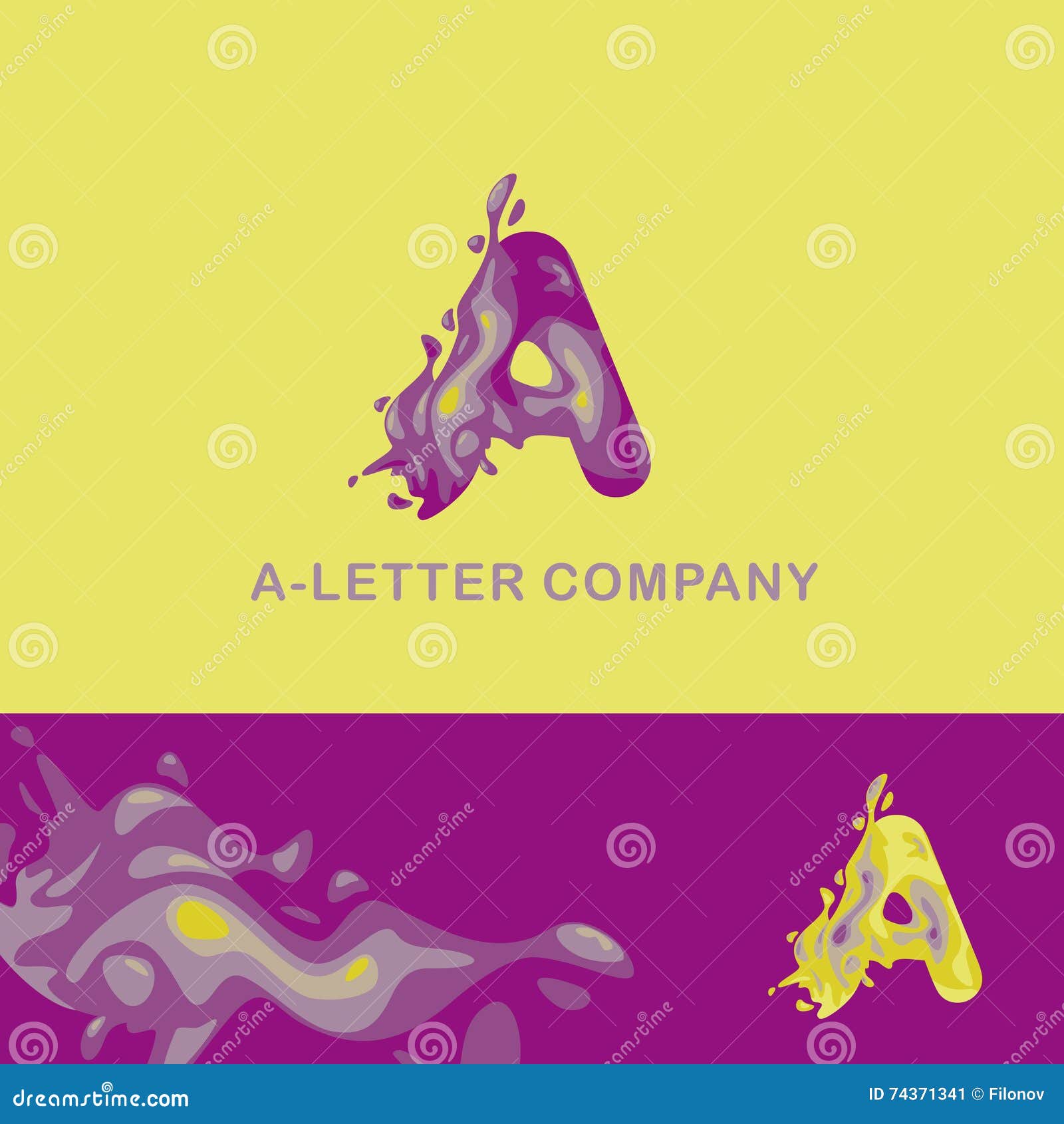 Liquid letter a 6 stock vector. Illustration of paint - 74371341