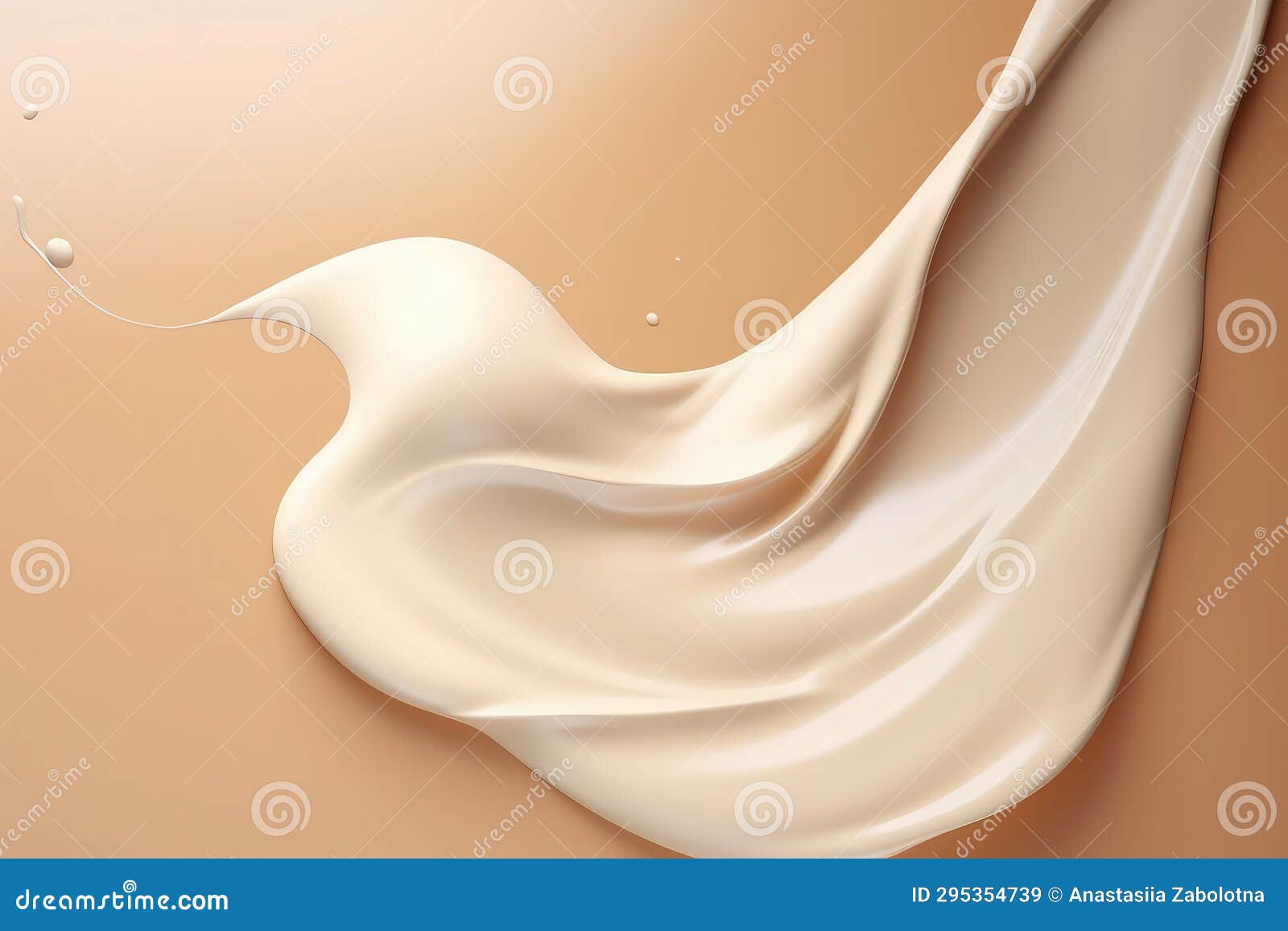 Liquid Makeup with Milk Splash and Foundation Incorporated Stock ...