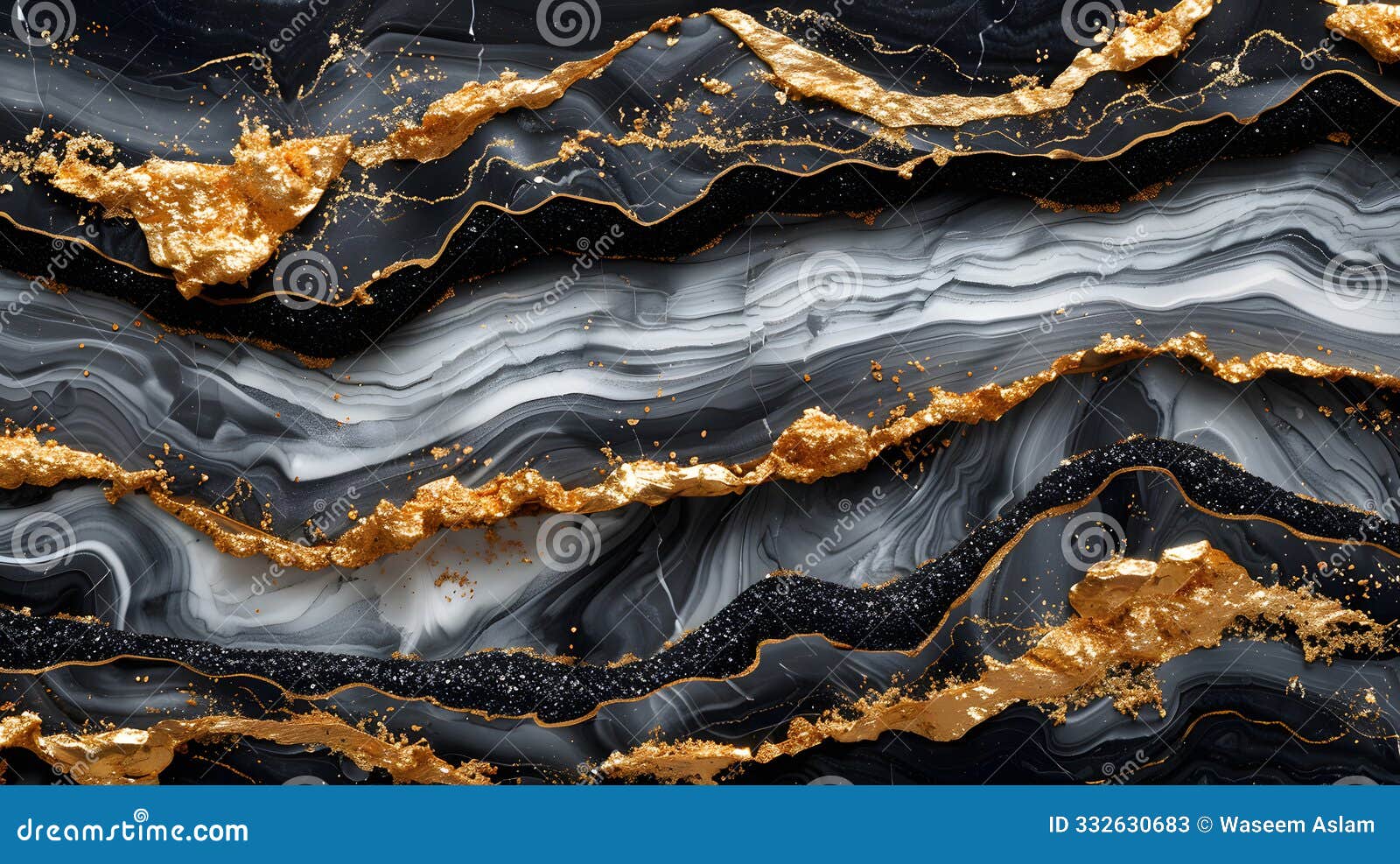 Liquid Marble Design with Gold Splash Texture Stock Image - Image of ...