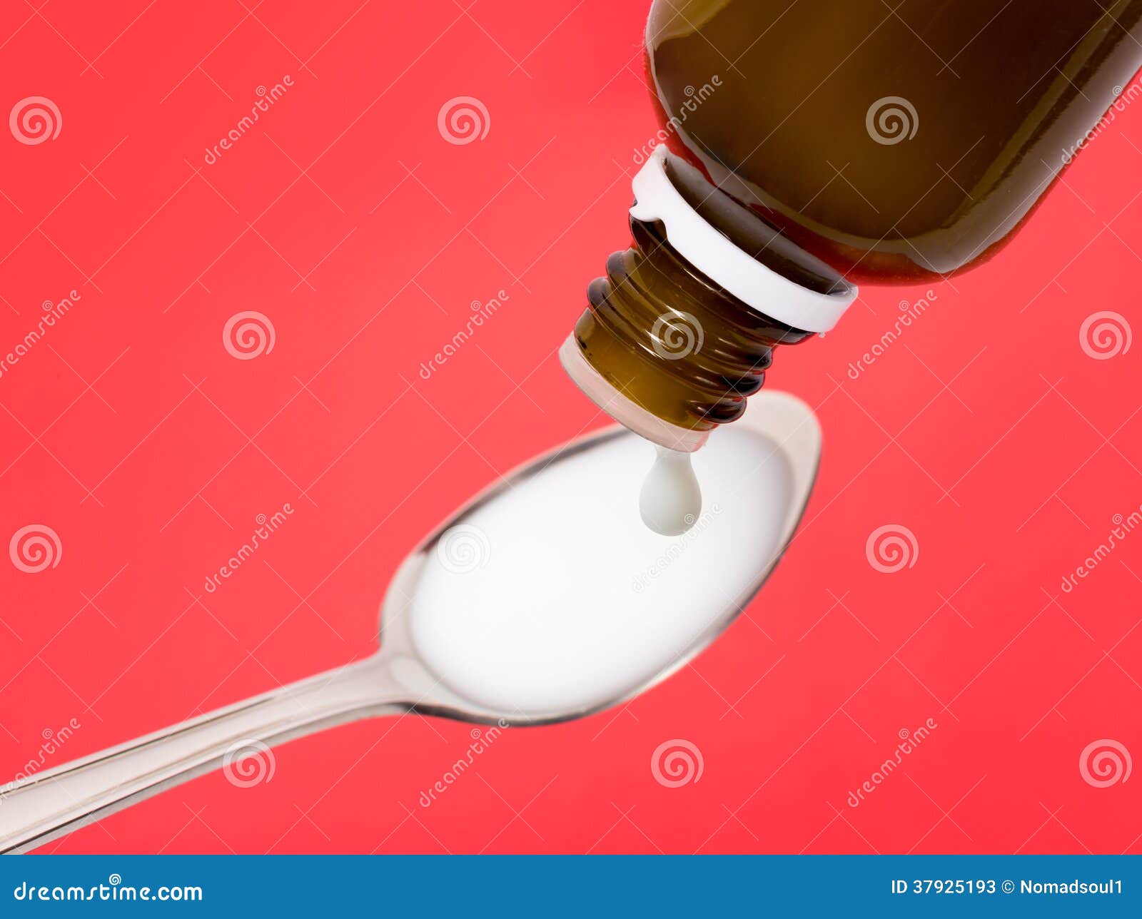 Liquid Medicine Dropping on a Spoon Stock Image - Image of healthcare ...