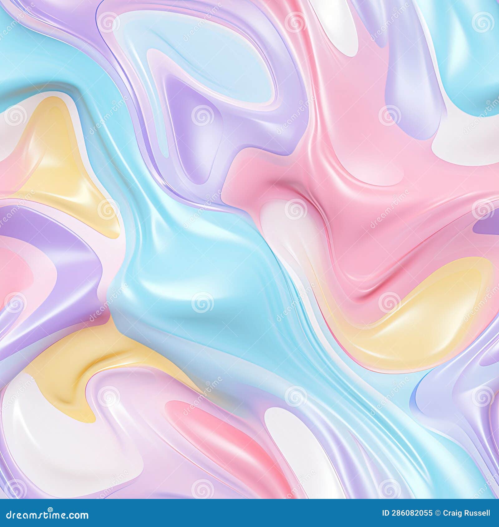 Liquid Melting Plastic Effect Background, Seamless Stock Illustration ...