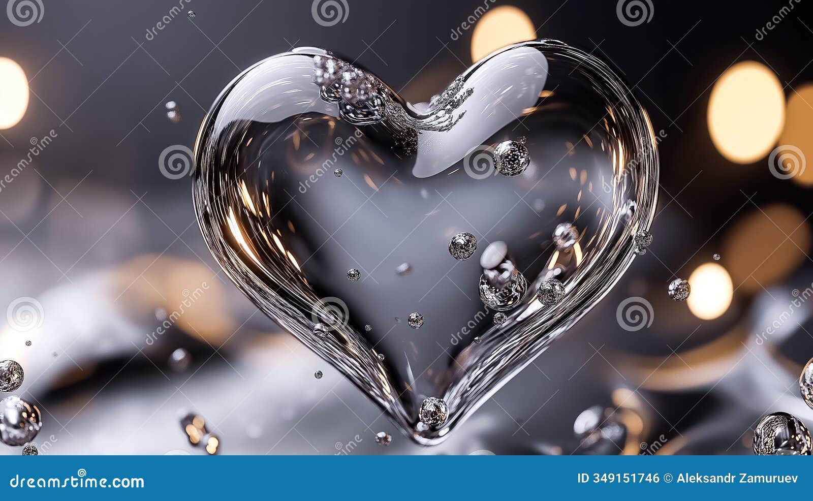 Liquid Mercury Forms a Perfect Heart, Showcasing the Beauty of Fluid ...