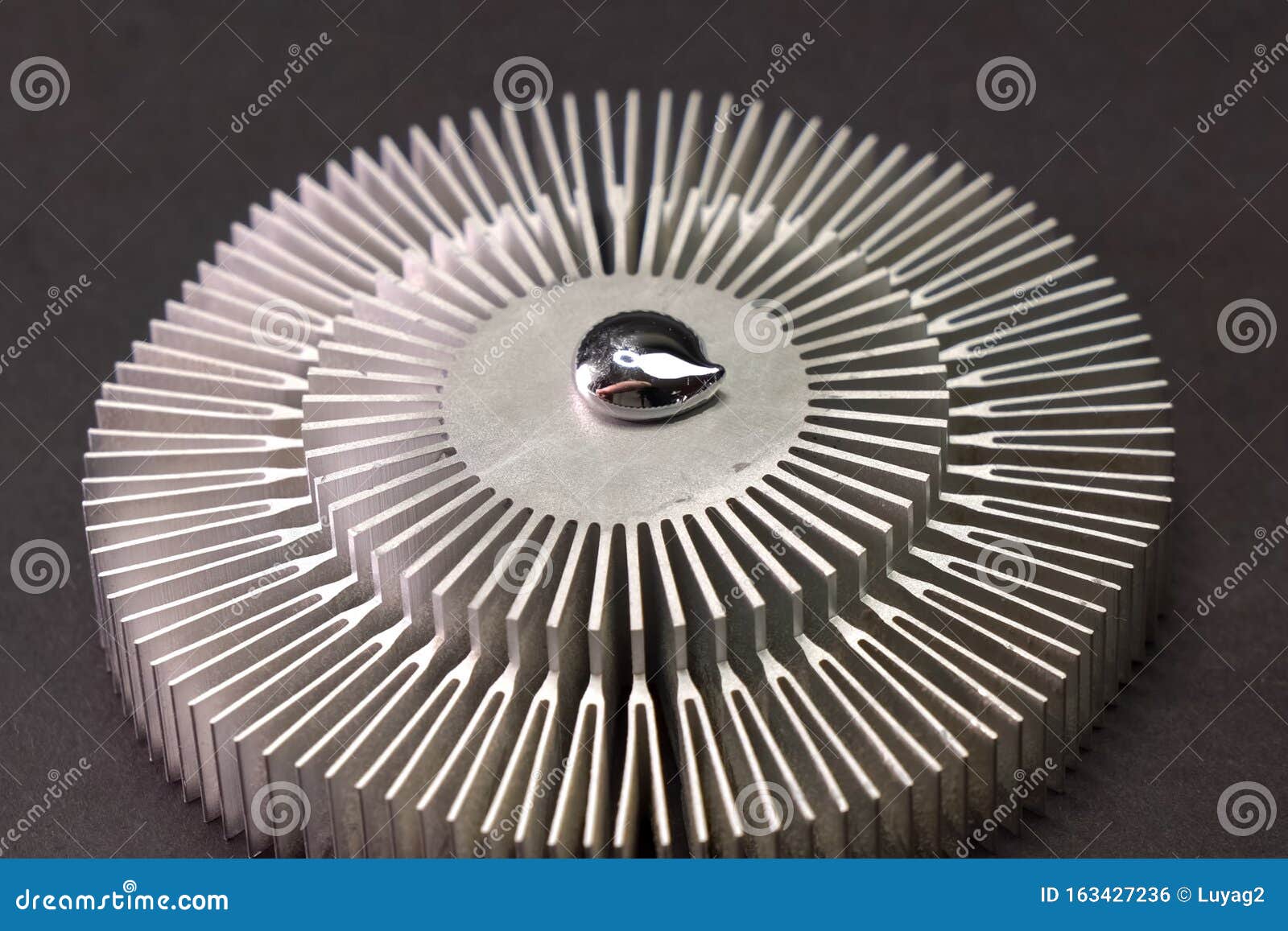 Liquid Metal on Aluminum Processor Cooling Radiator Stock Photo - Image ...