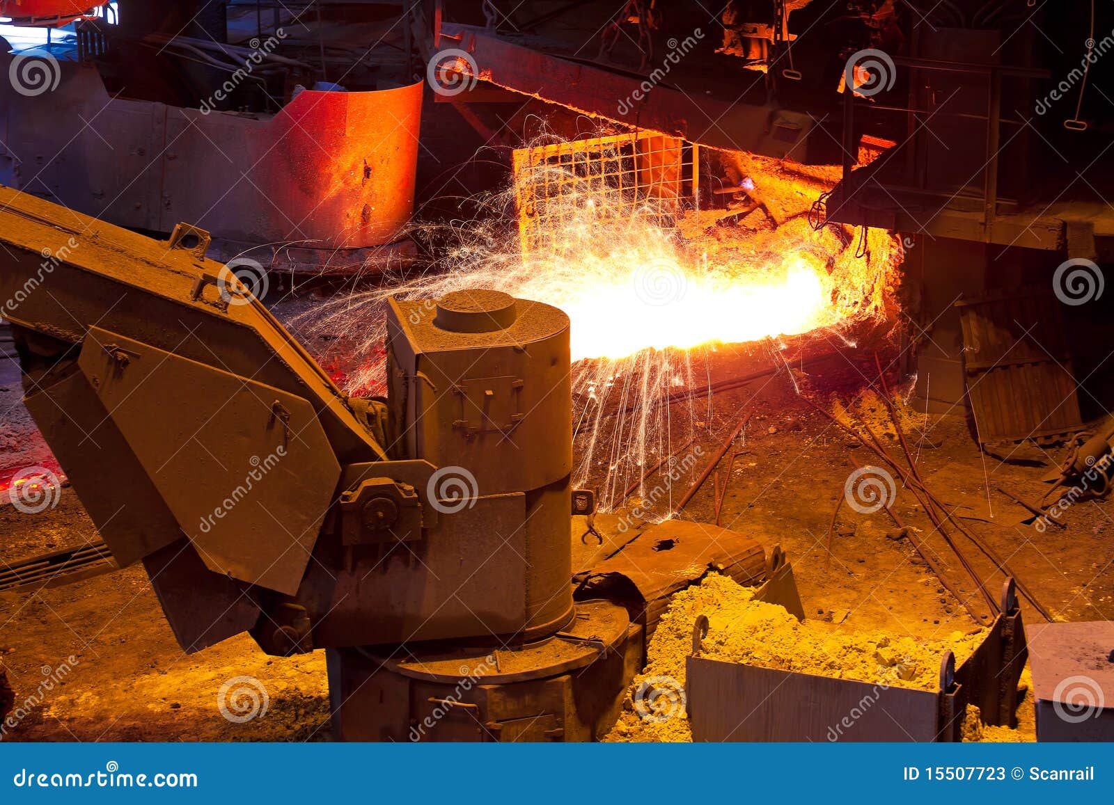 Liquid Metal from Blast Furnace Stock Image - Image of furnace, blast ...