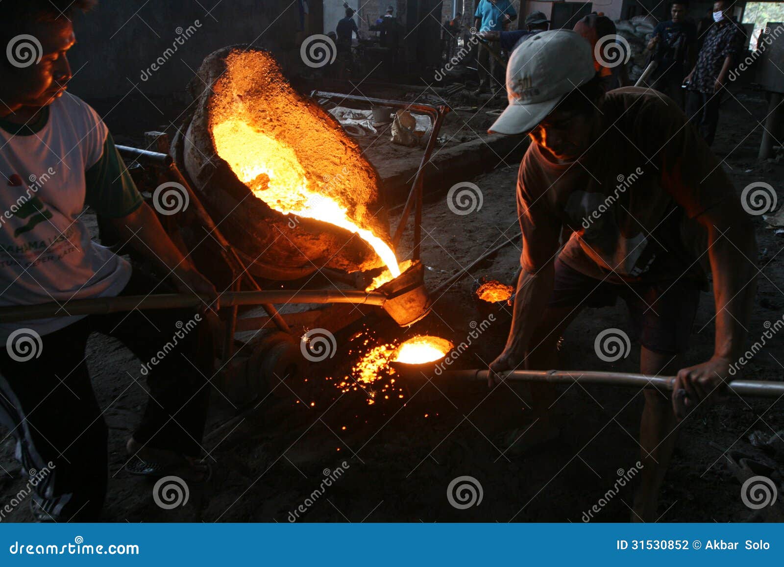 Liquid Metal Casting Production Editorial Photography - Image of heat ...