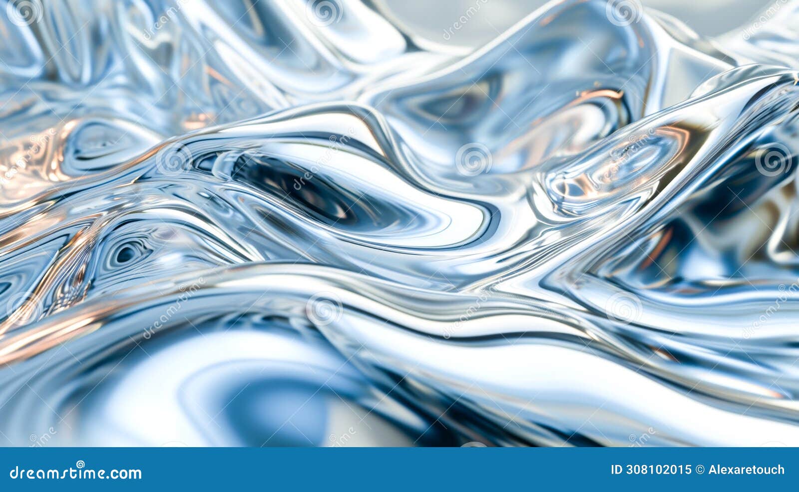 Liquid Metal Flow stock illustration. Illustration of undulate - 308102015