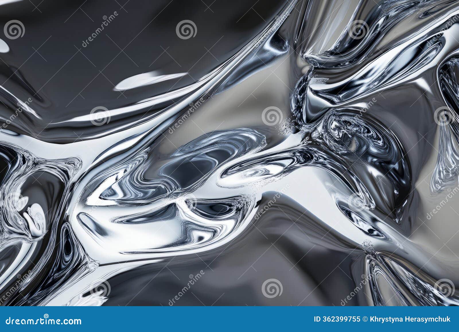 A Liquid Metal Surrealist Backdrop with Melting Chrome Surfaces ...