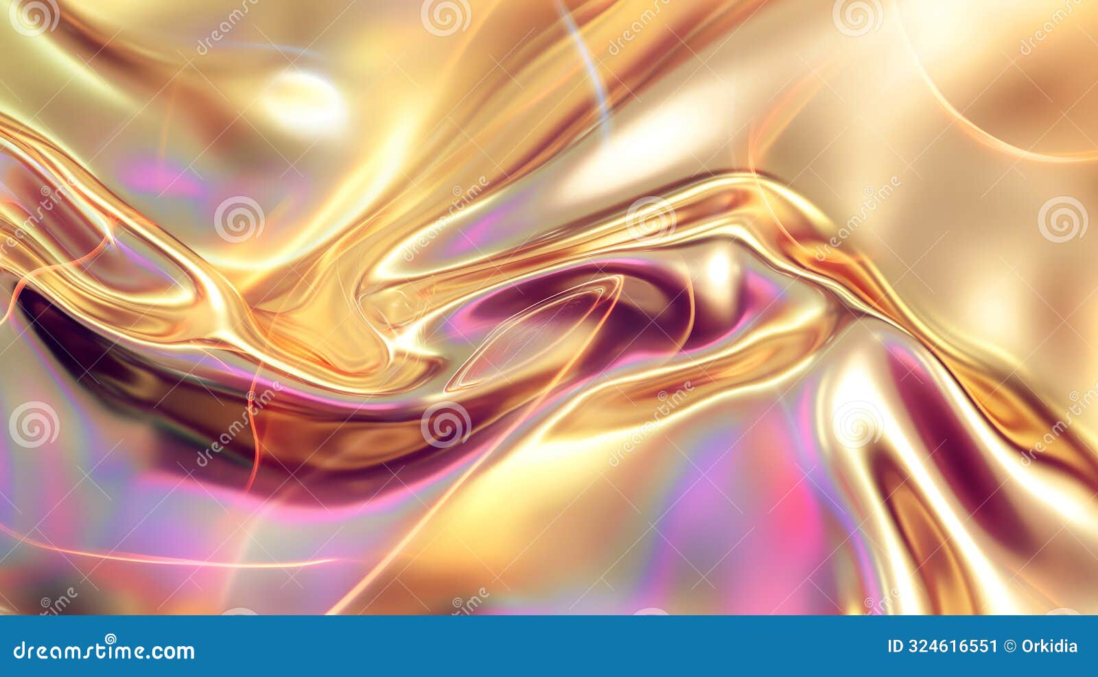 Liquid Metal Texture Abstract Background with Soft Neon Colors Stock ...